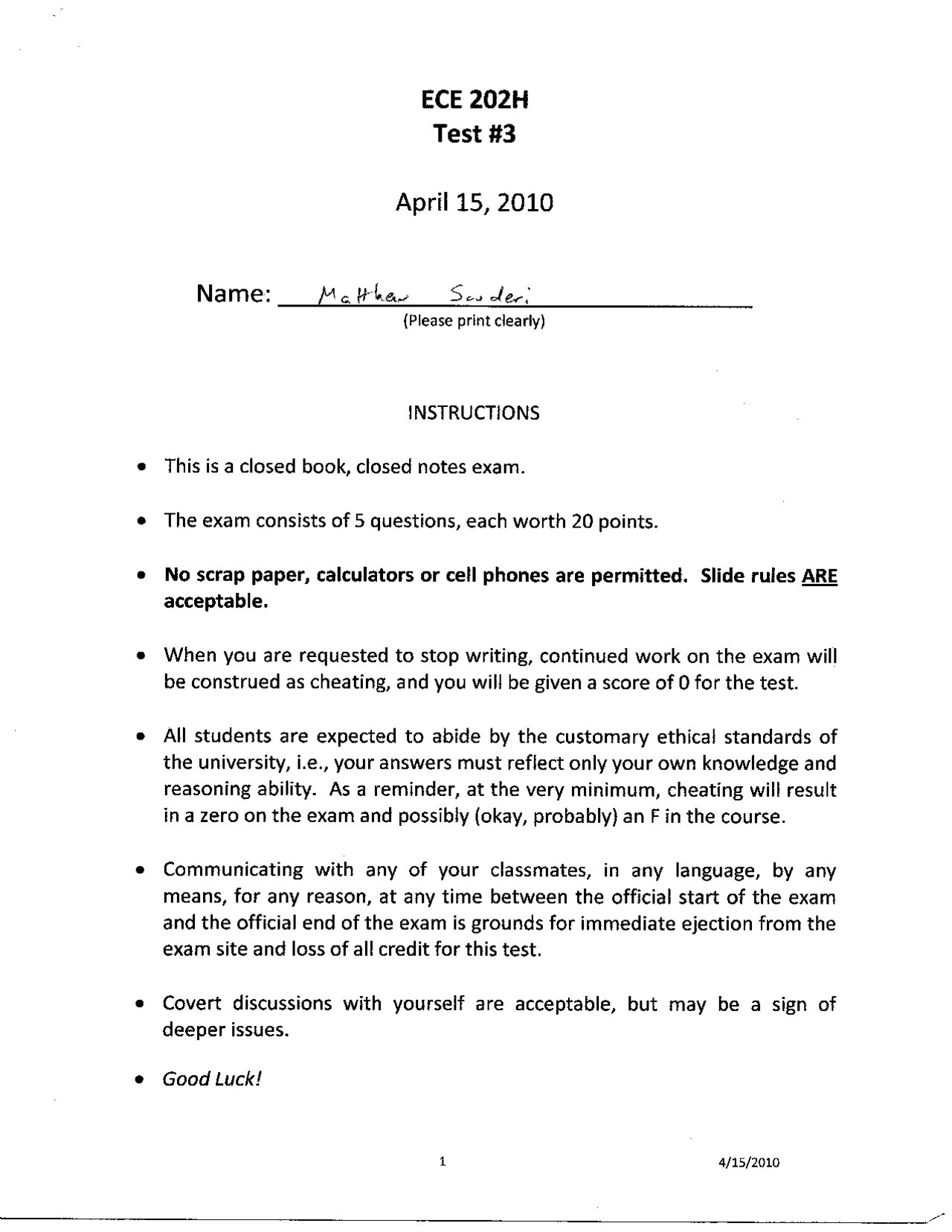 5 Handwritten Solved Questions Of Linear Circuit Analysis Ii Exam 3