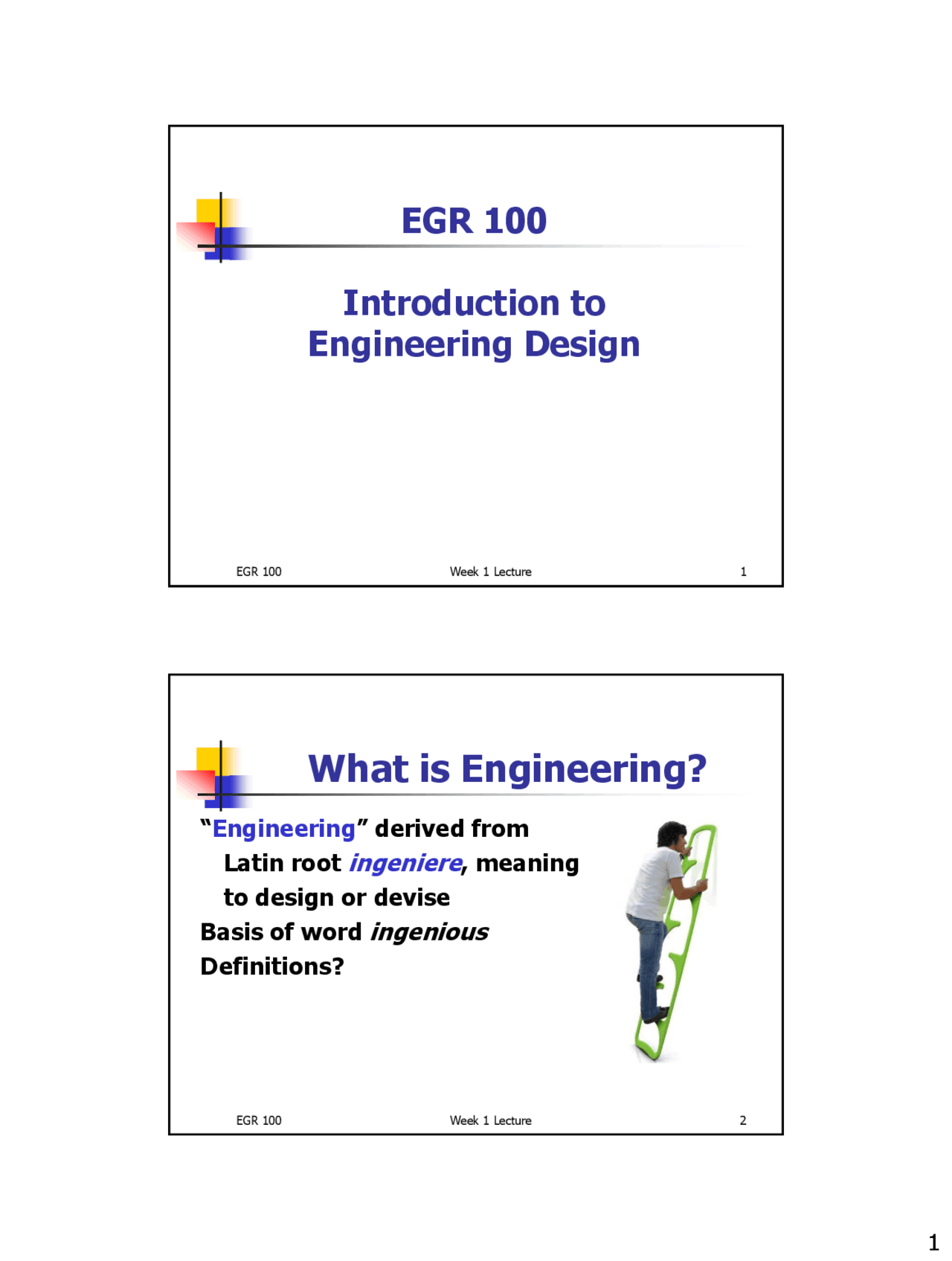 What is the Engineering - Introduction to Engineering Design | EGR 100 ...