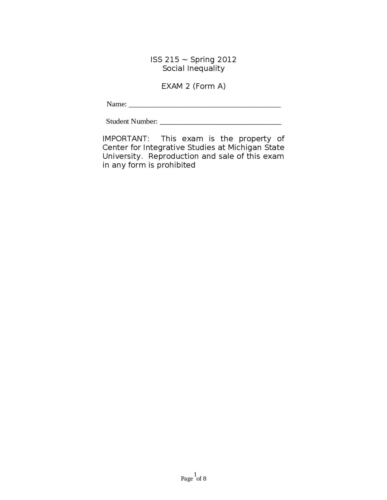 Problems On System Dynamics Exam 1 Iss 215 Docsity