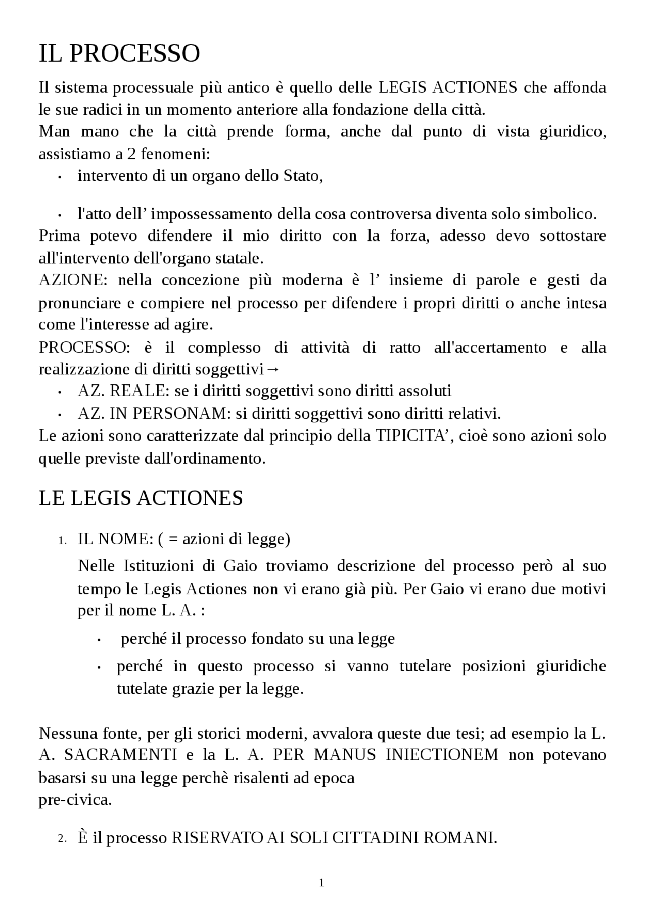 Il Processo Docsity