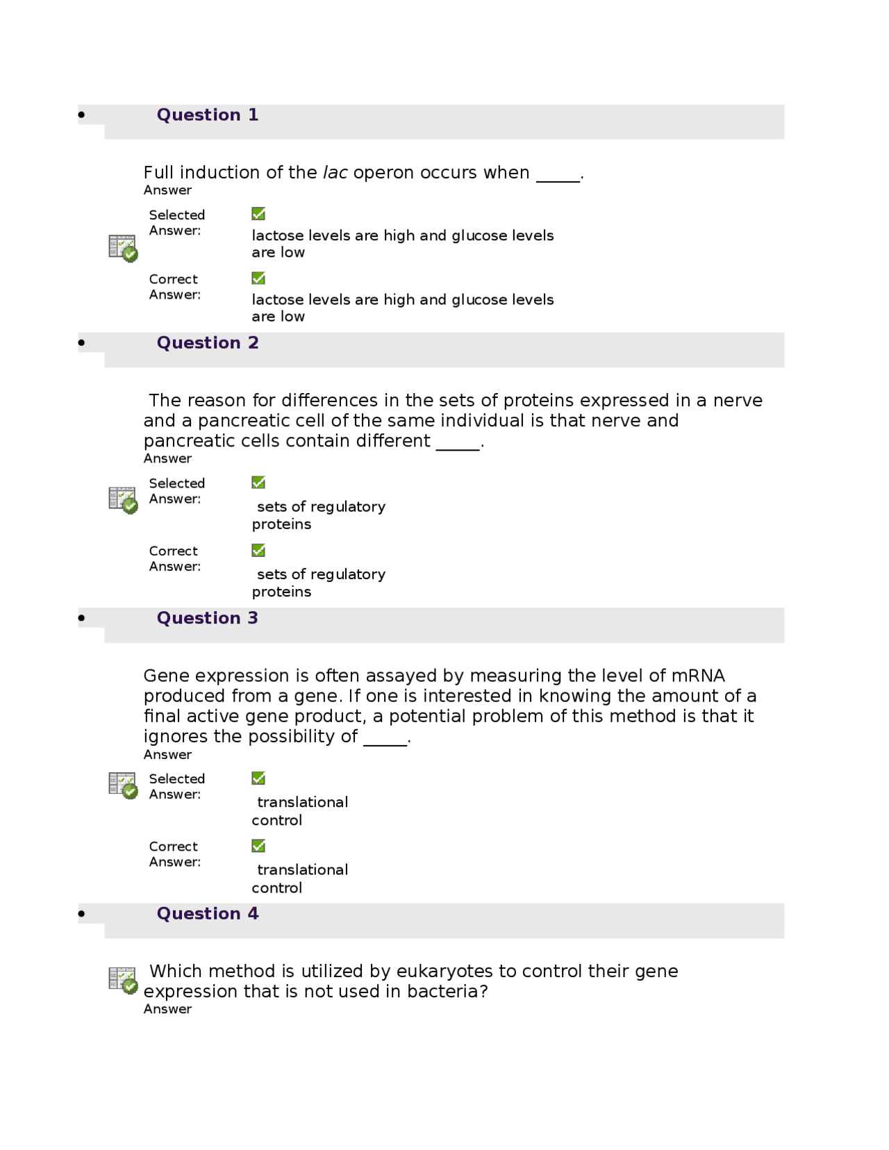 20 Solved Mcqs On Quiz 10 Principles Of Biology Major Biol 1100