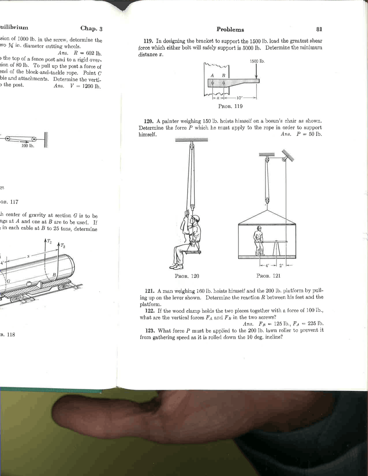 Practice Problems Exam 1 Statics E M 306 Docsity