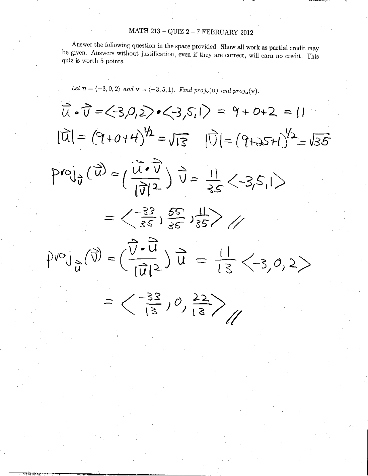 3 Solved Problems On The Recitation Quiz 2 Math 113 Docsity