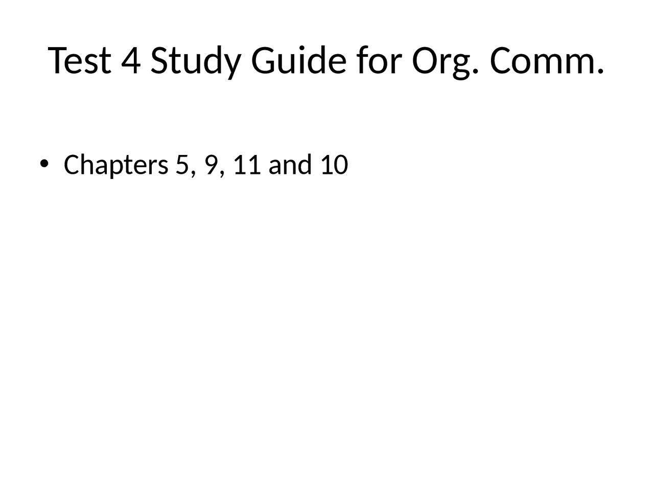 Introduction to Organizational Communications - Study Guide | MGT 3213 ...