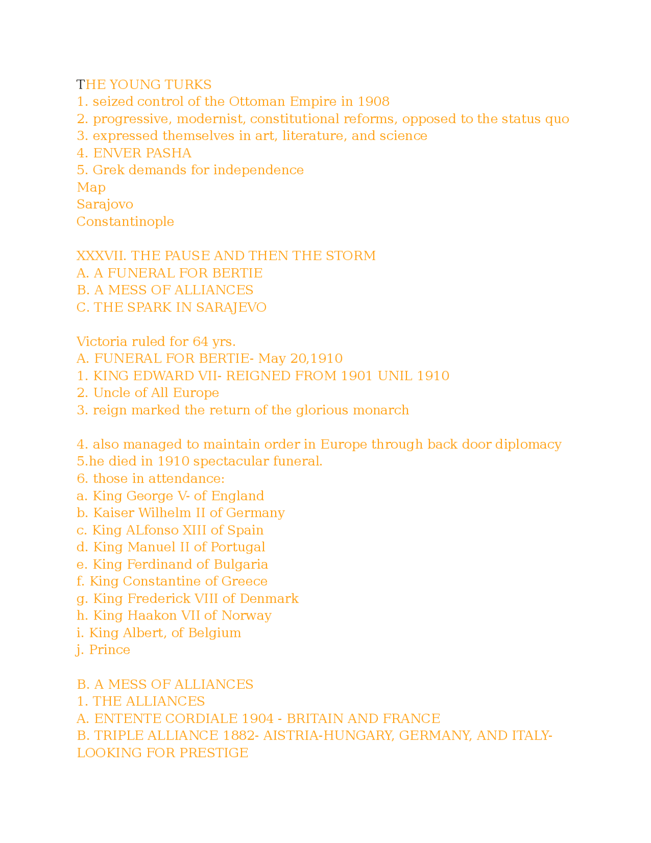 World War One and More - World Civilization II | HIS 102 | Study notes ...