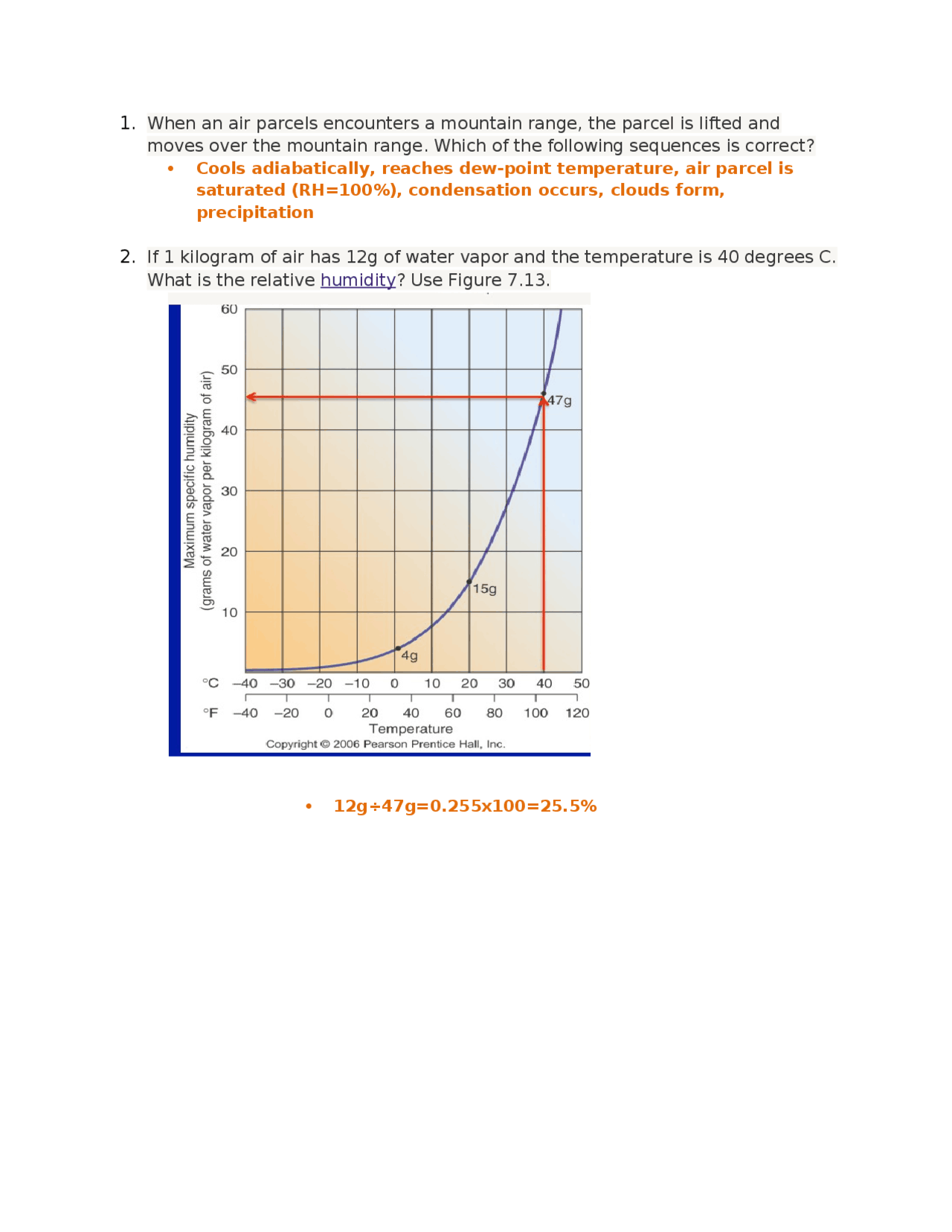 Physical Geography Final Exam Solved Geog 2050 Docsity