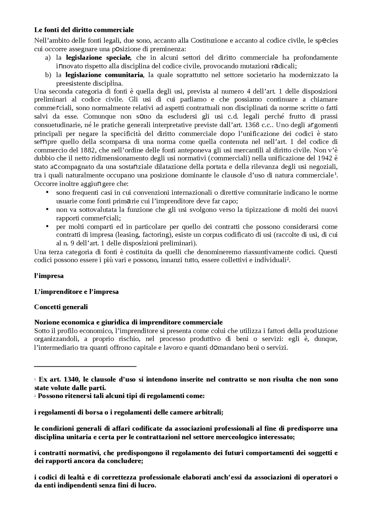 Dispense Diritto Commerciale Small Docsity