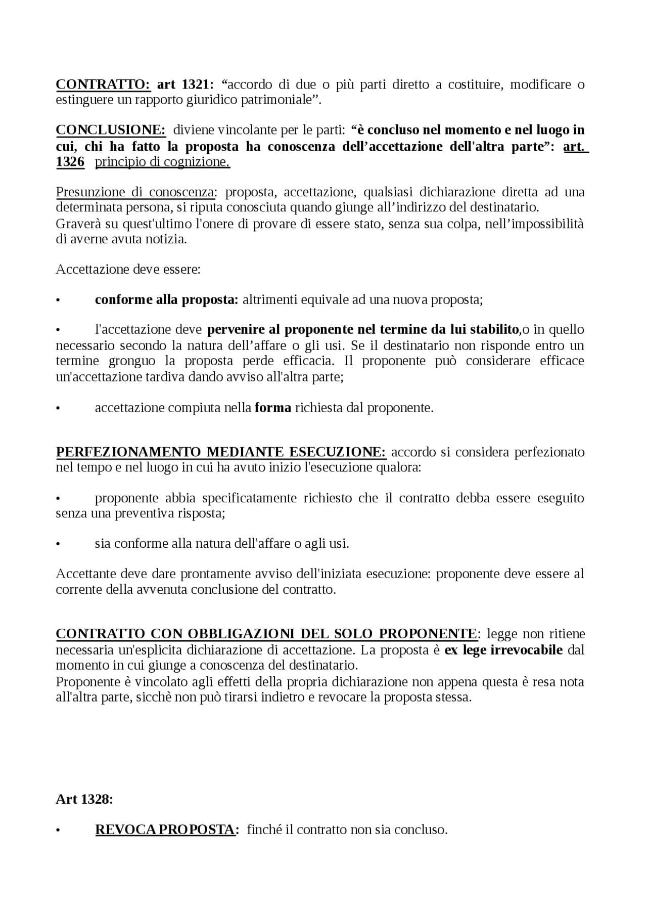 Il Contratto Docsity