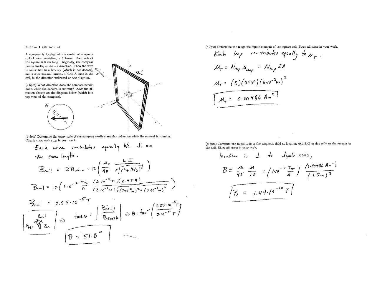 Midterm Exam Introduction Physics Ii Phys 2212 Exams Physics