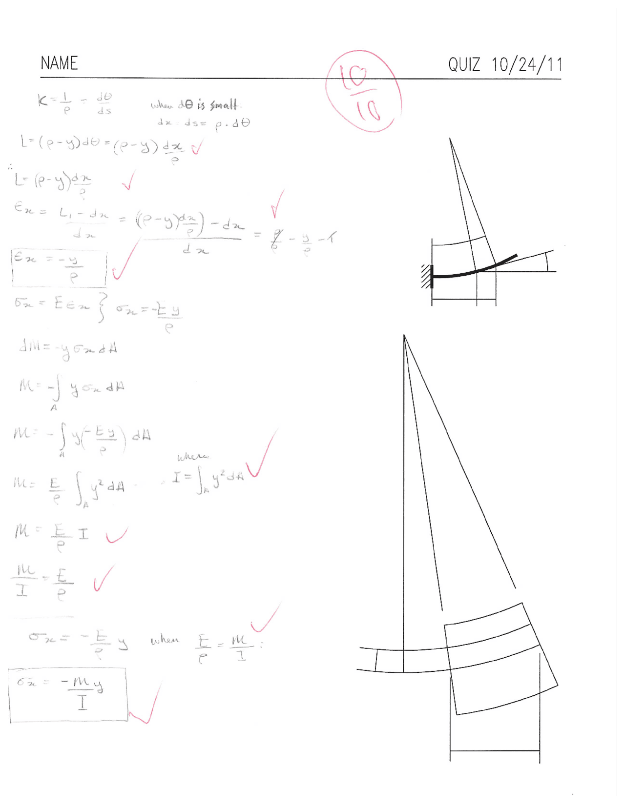 Quiz 1 With Solution Strength Of Materials Cme 203 Docsity