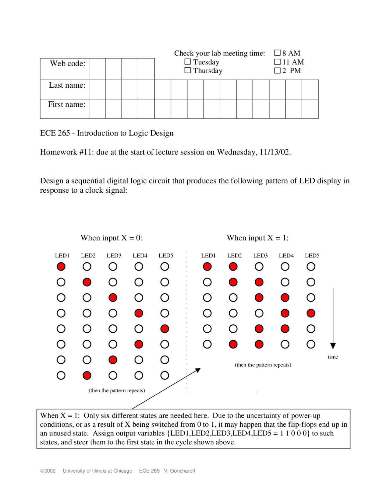 Assignment 11 Digital Logic Circuit Ece 265 Docsity