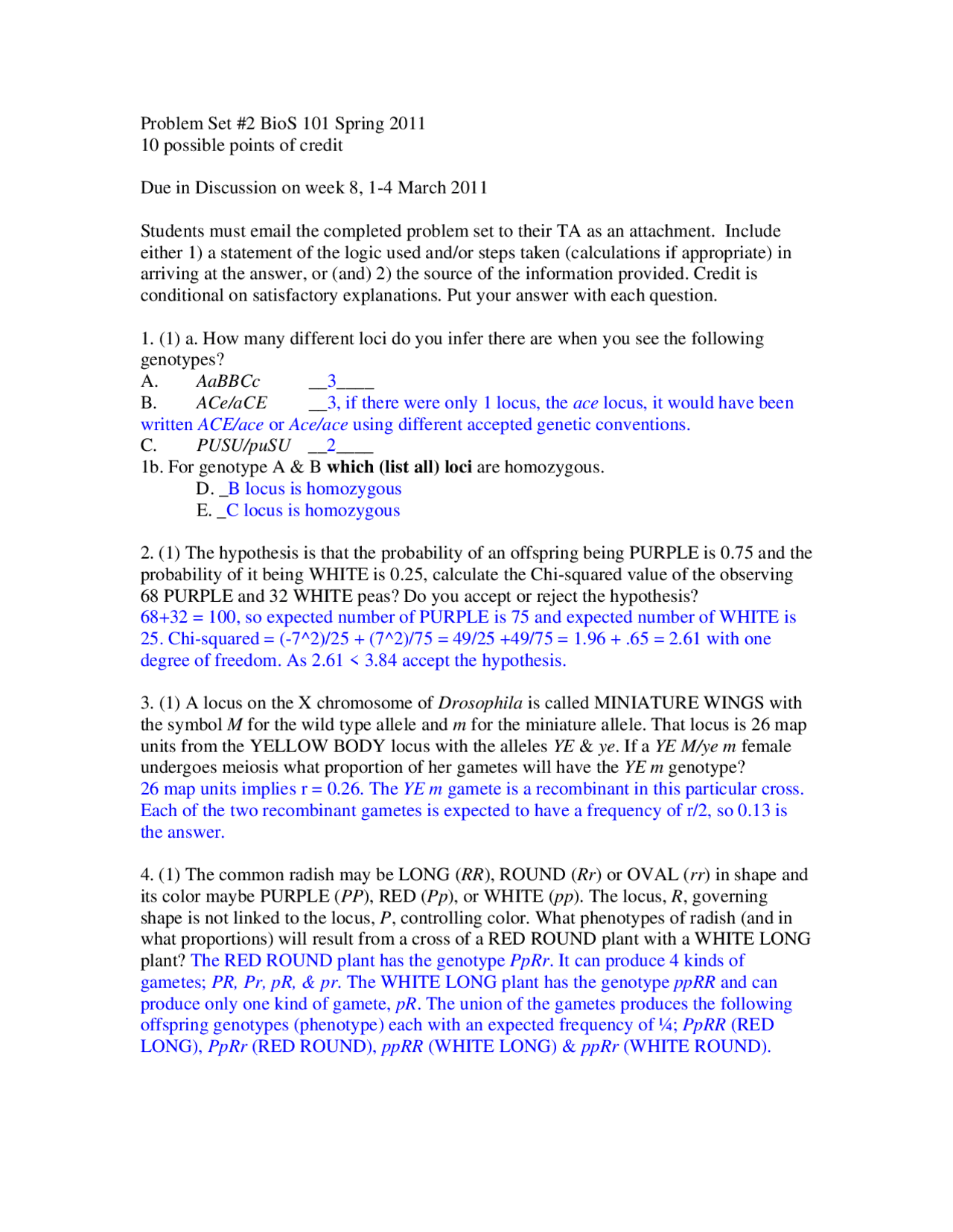 10 Questions On Biology Of Populations And Communities With Solution