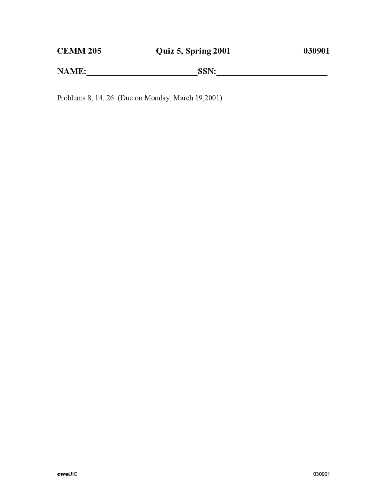 Practice Questions For Structural Analysis I Quiz 5 Cme 205 Docsity