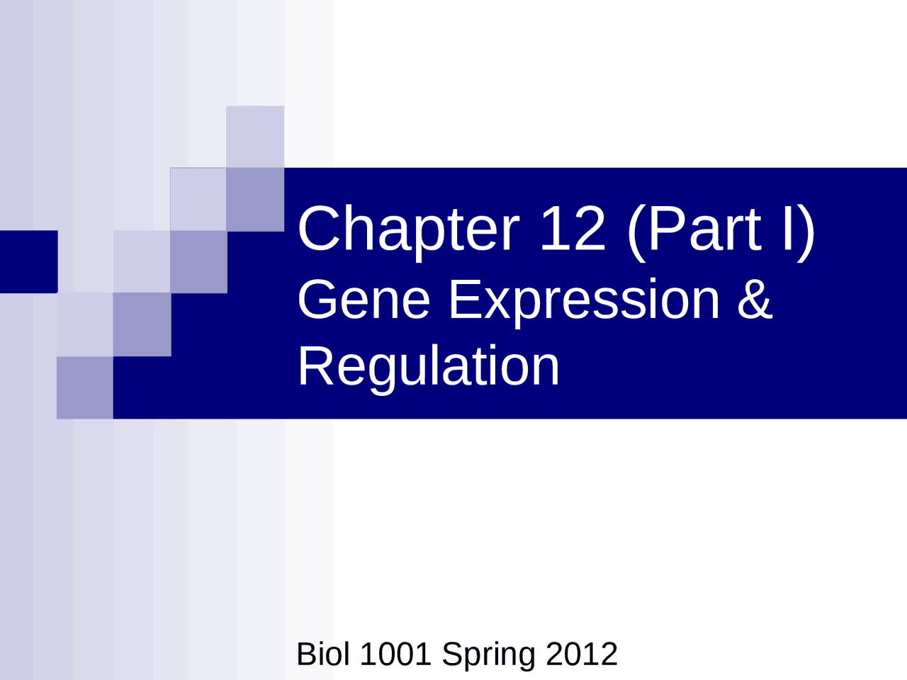 Gene Expression And Regulation Class Notes Biol 1001 Docsity