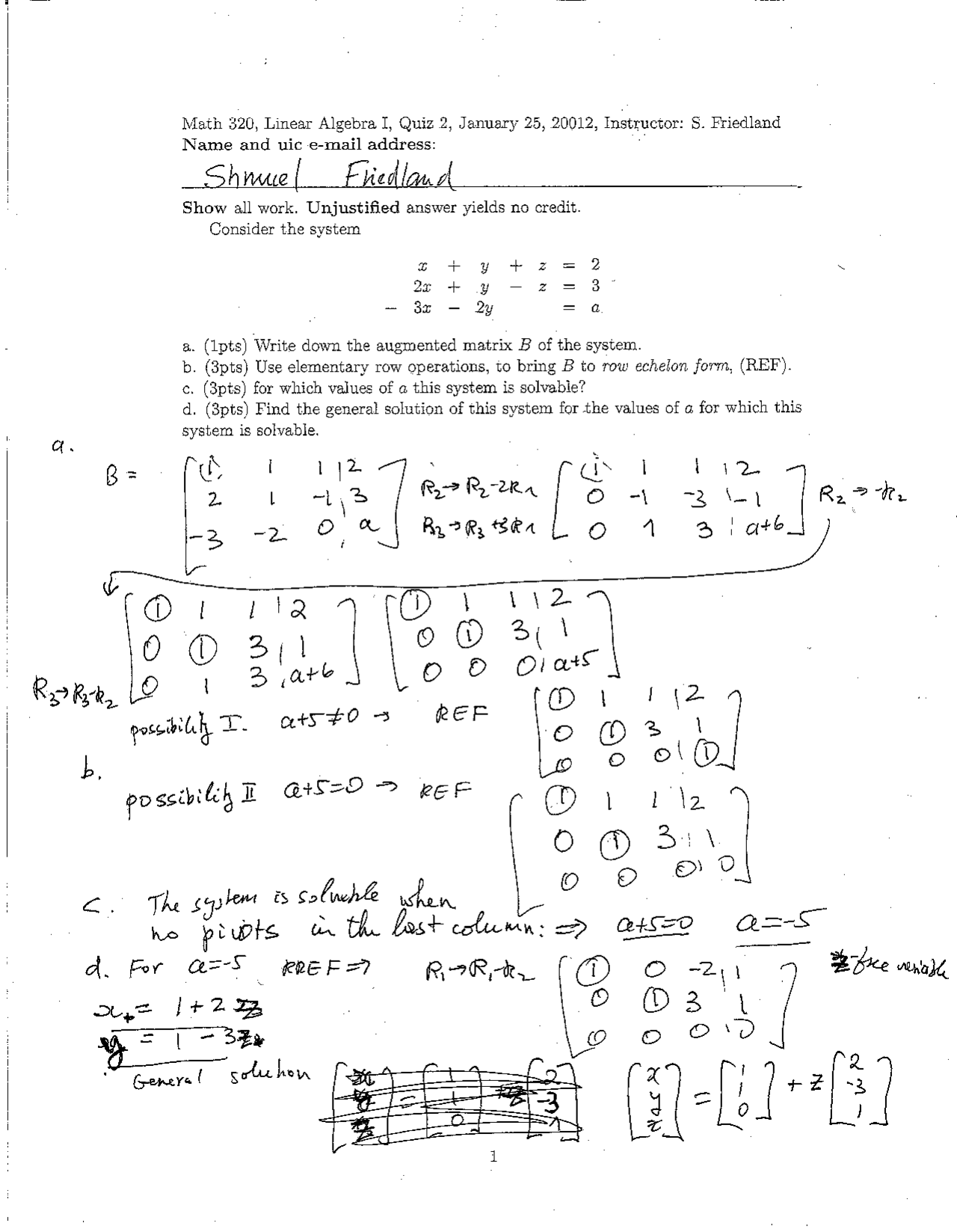 Solved Questions Quiz 2 Linear Circuit Analysis Ii Math 320 Docsity