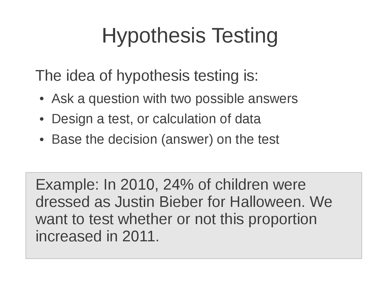 Hypothesis Testing Introduction To Statistics Lecture Notes Stat