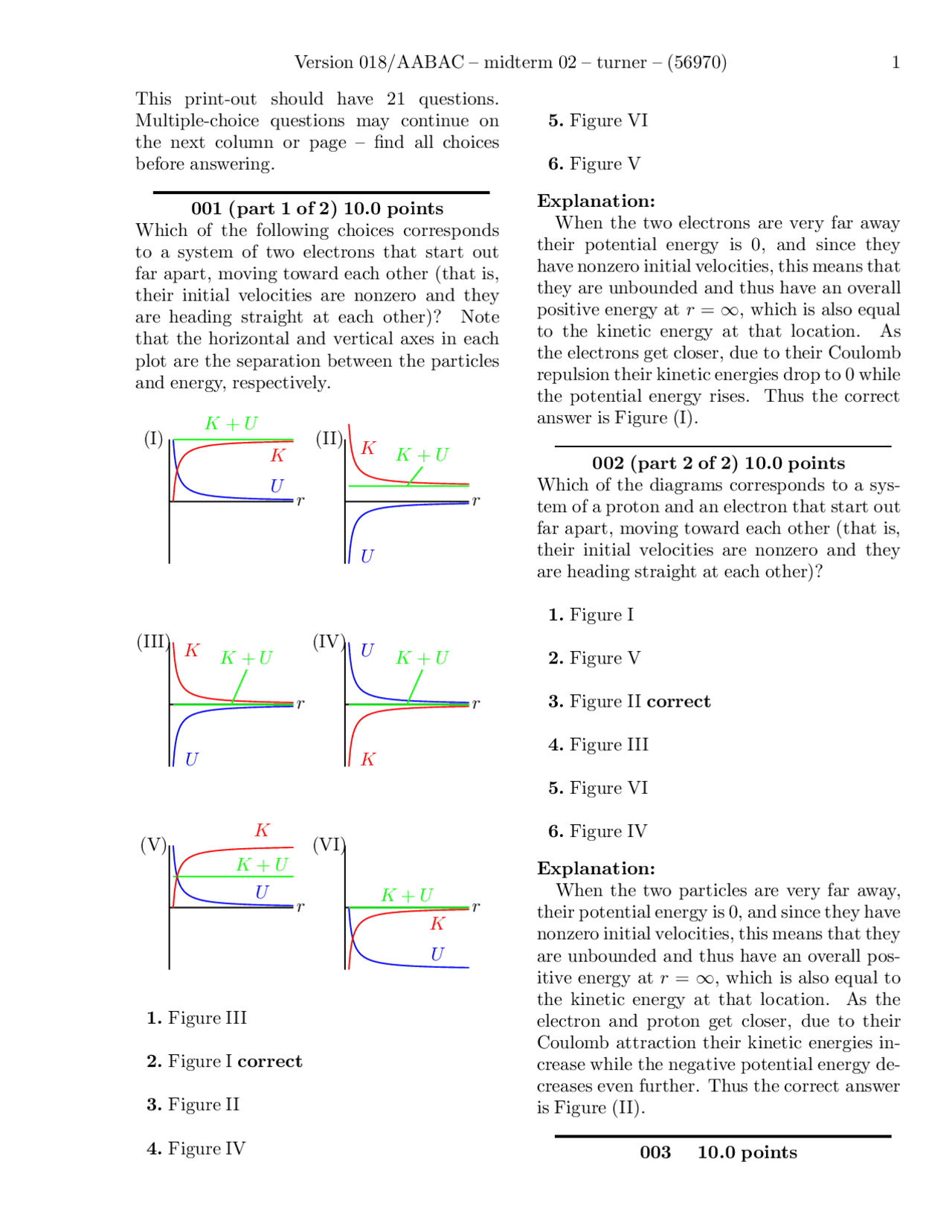 Midterm Exam 2 with Solutions - Engineering Physics I | PHY 303K - Docsity