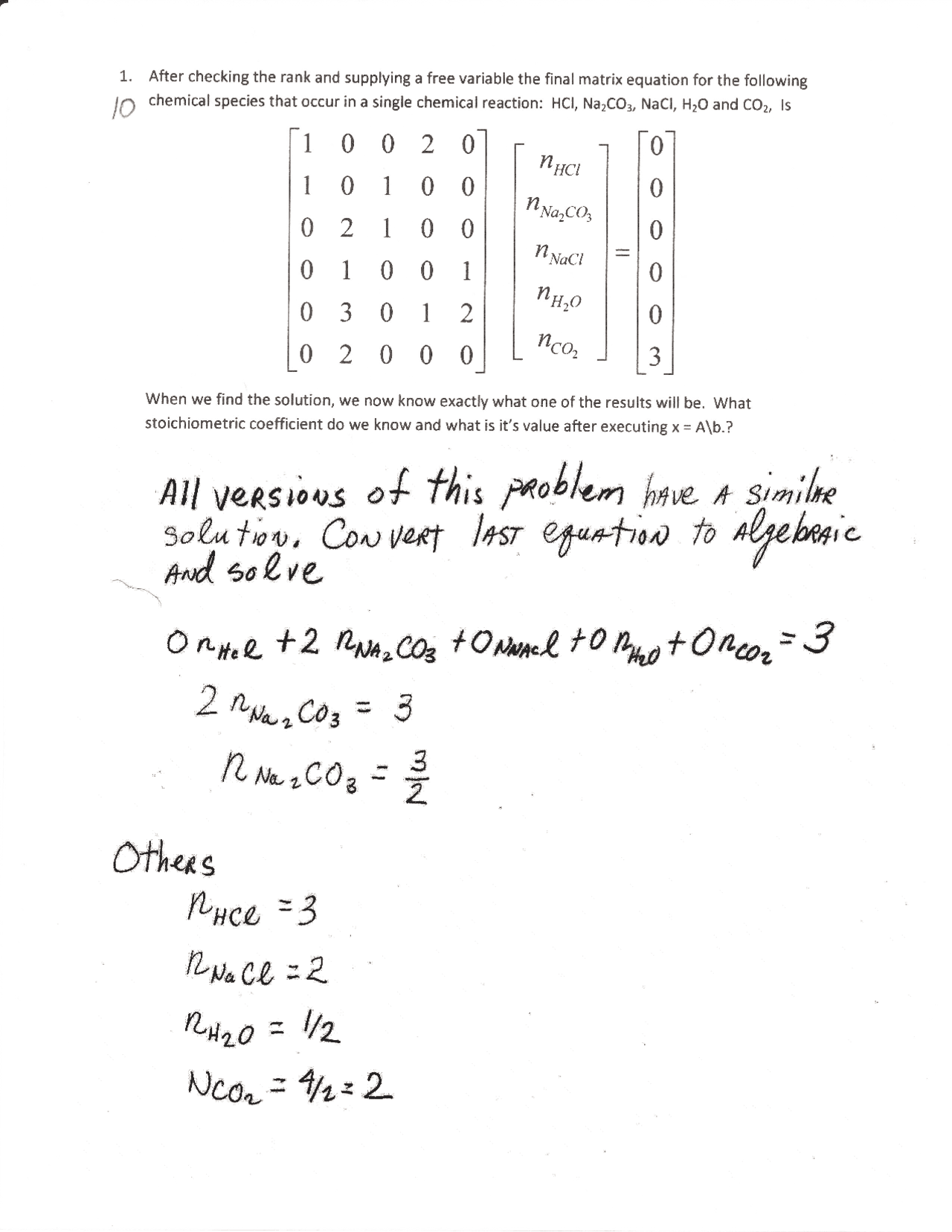 5 Solved Problems On Introduction To Computing Test 1 Che 210 Docsity