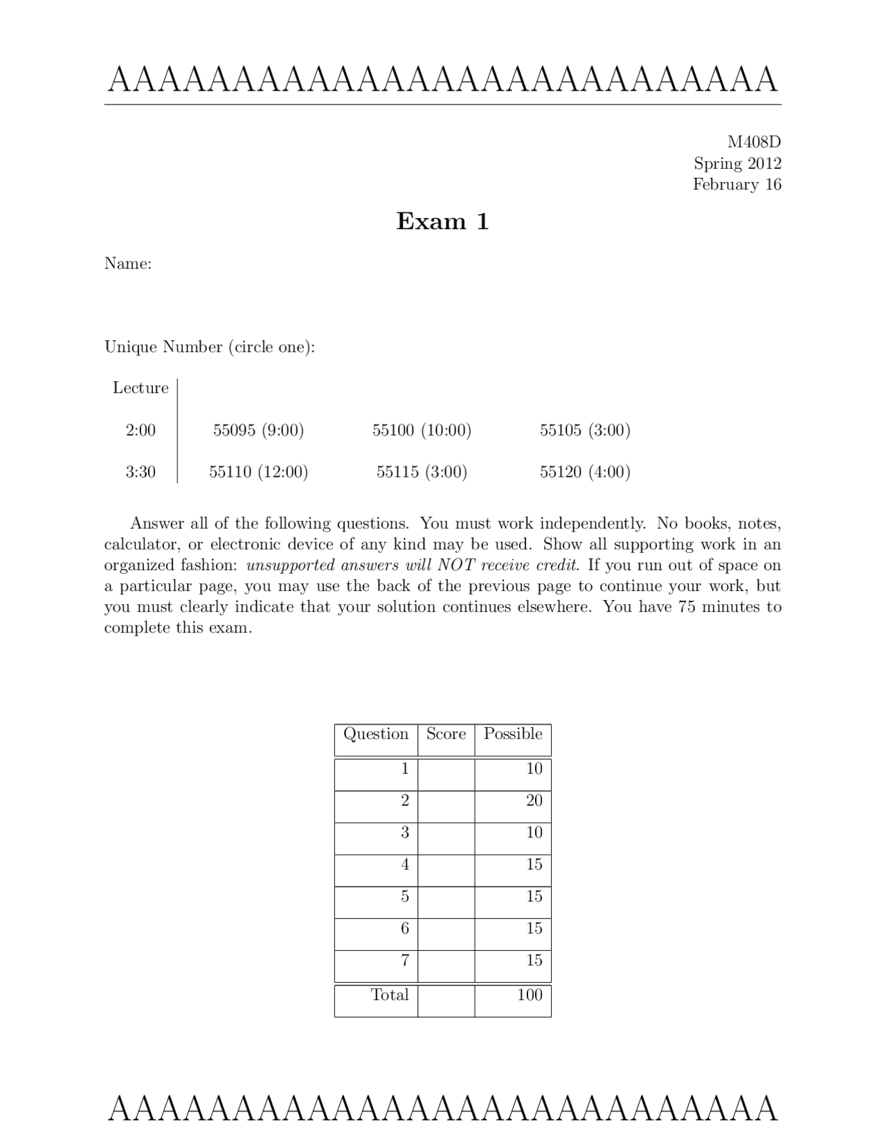7 Solved Questions On Improper Integrals Converge Exam 1 M 408d