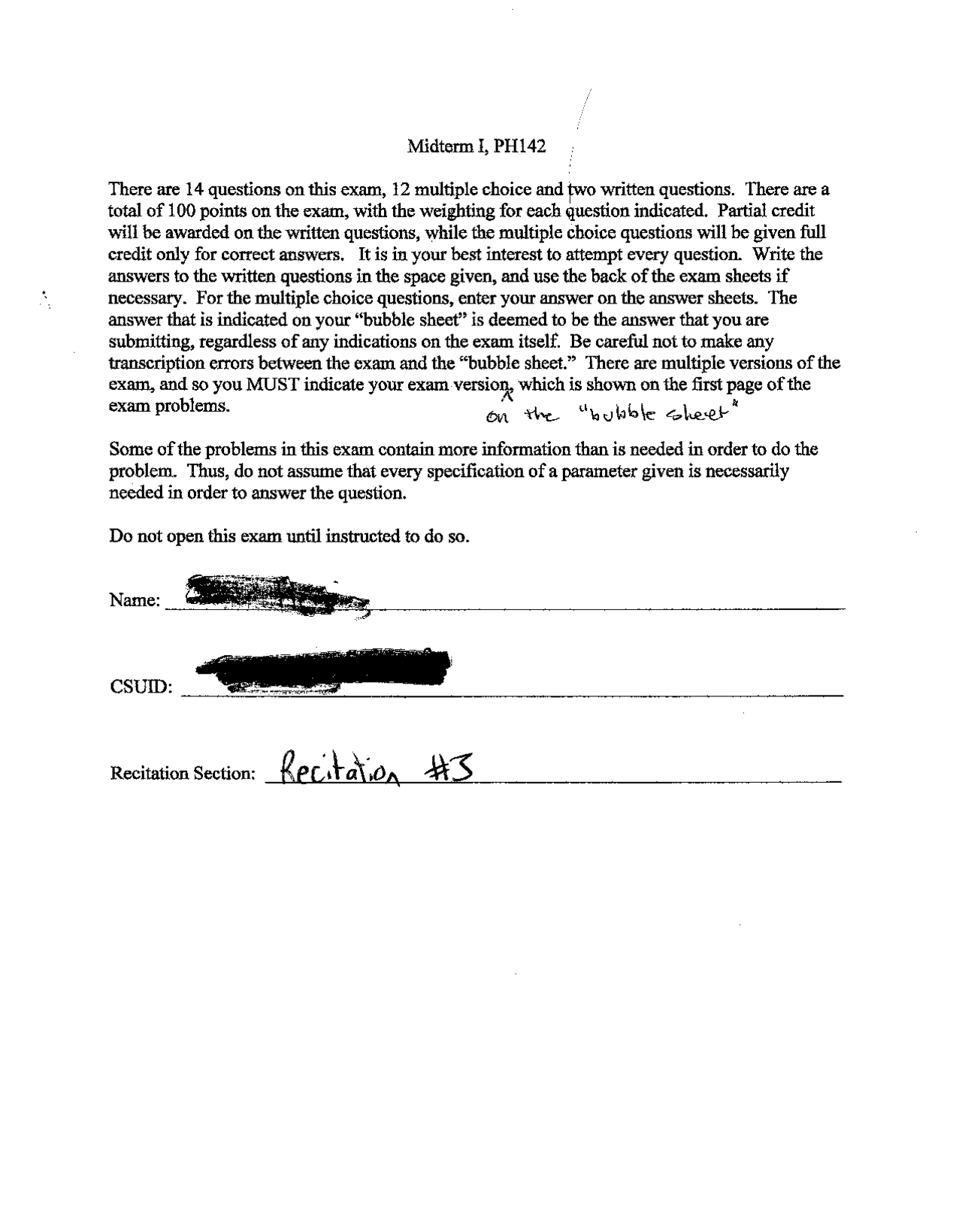 Midterm 1 Solved Physics For Scientists And Engineers Ii Ph 142