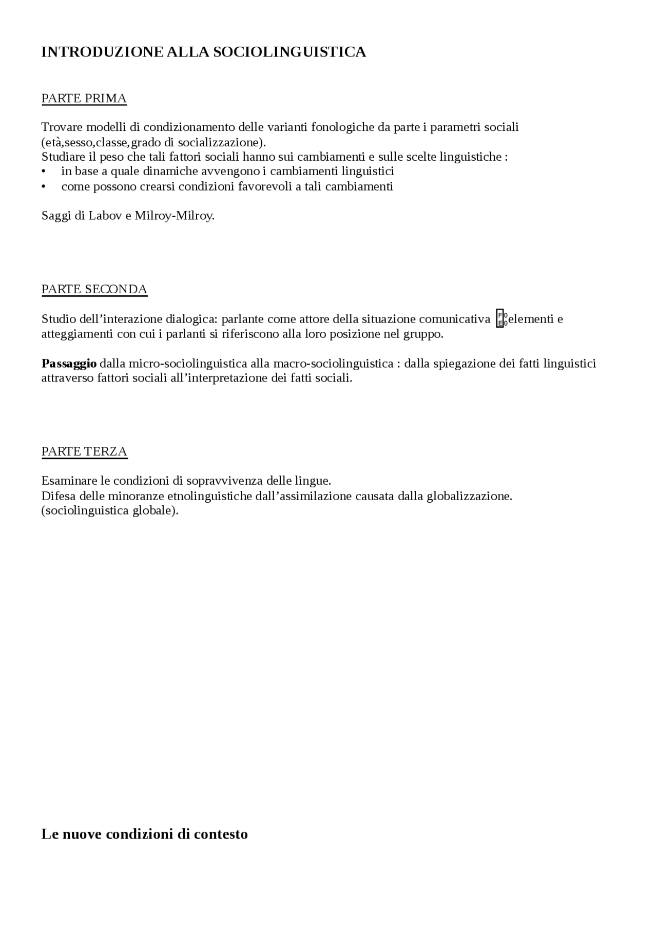 Introduzione Alla Sociolinguistica Docsity