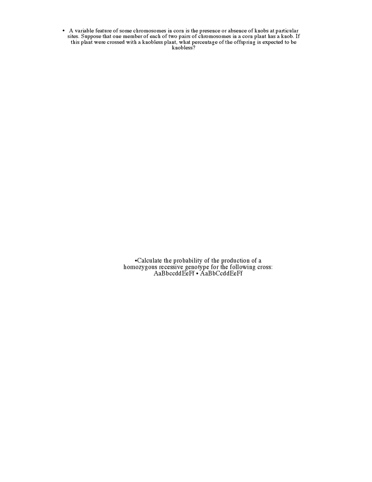 Exam 1 Review Questions Genetics Biol Docsity