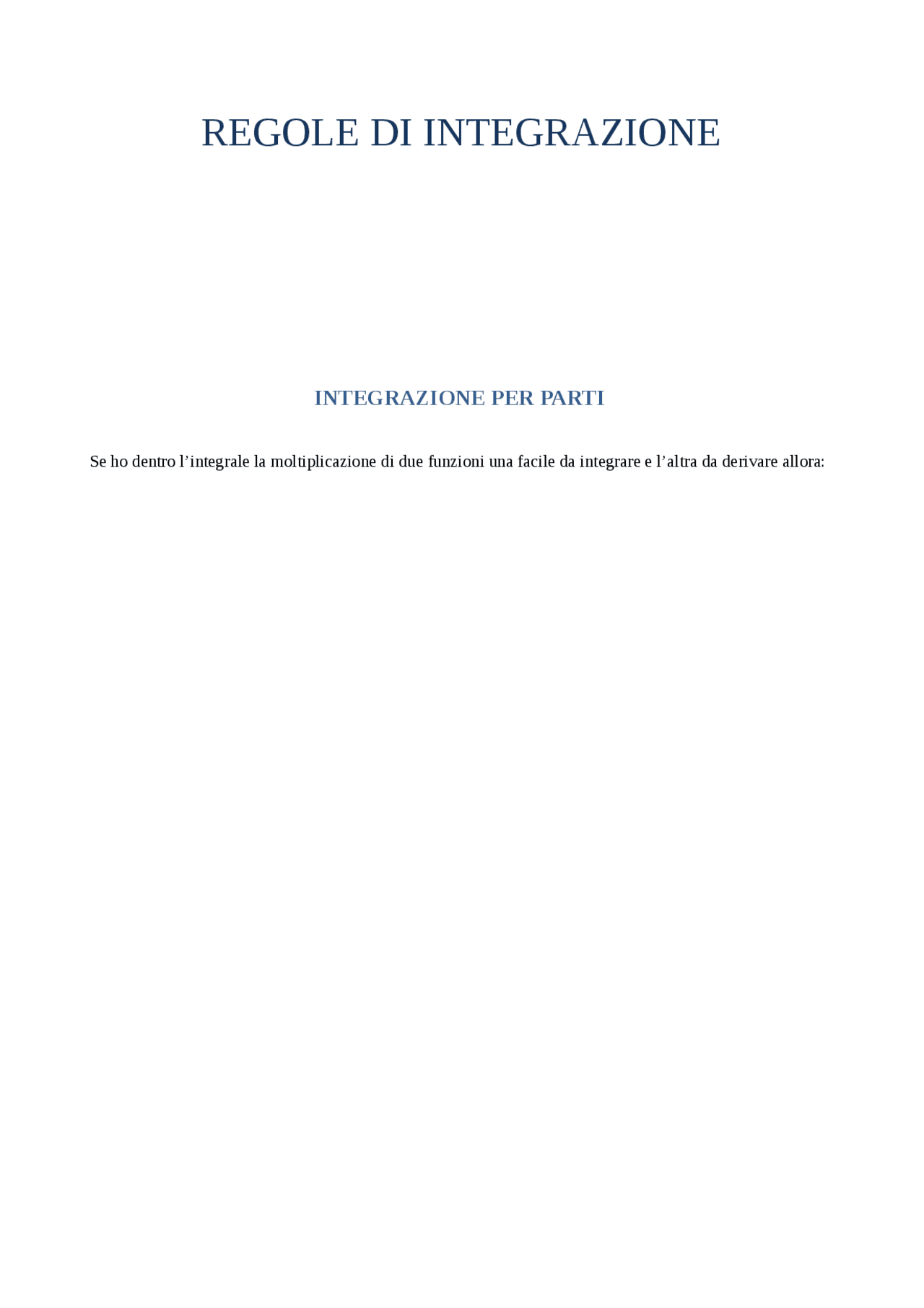 Integrali Docsity
