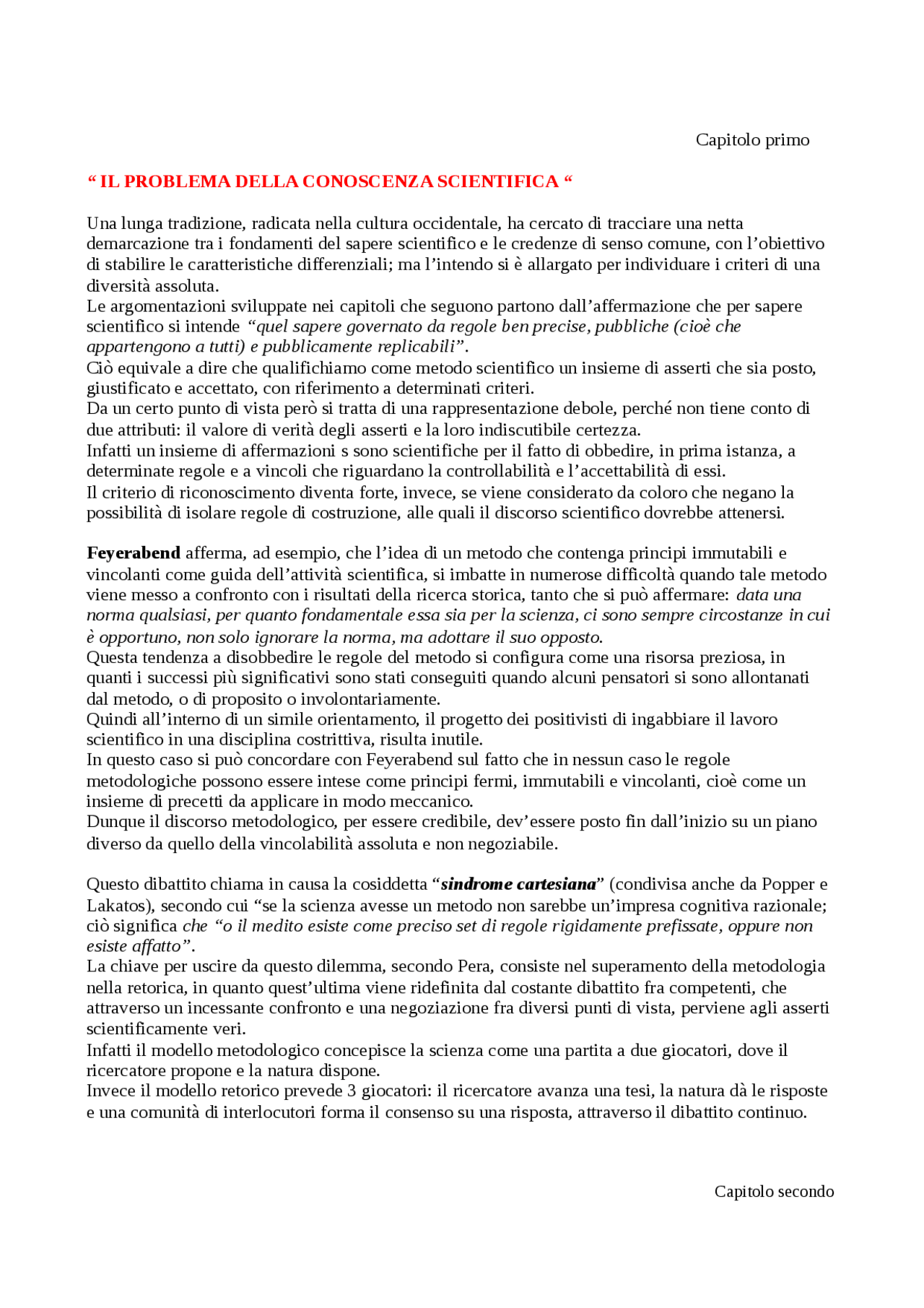 Da un luogo comune - Docsity