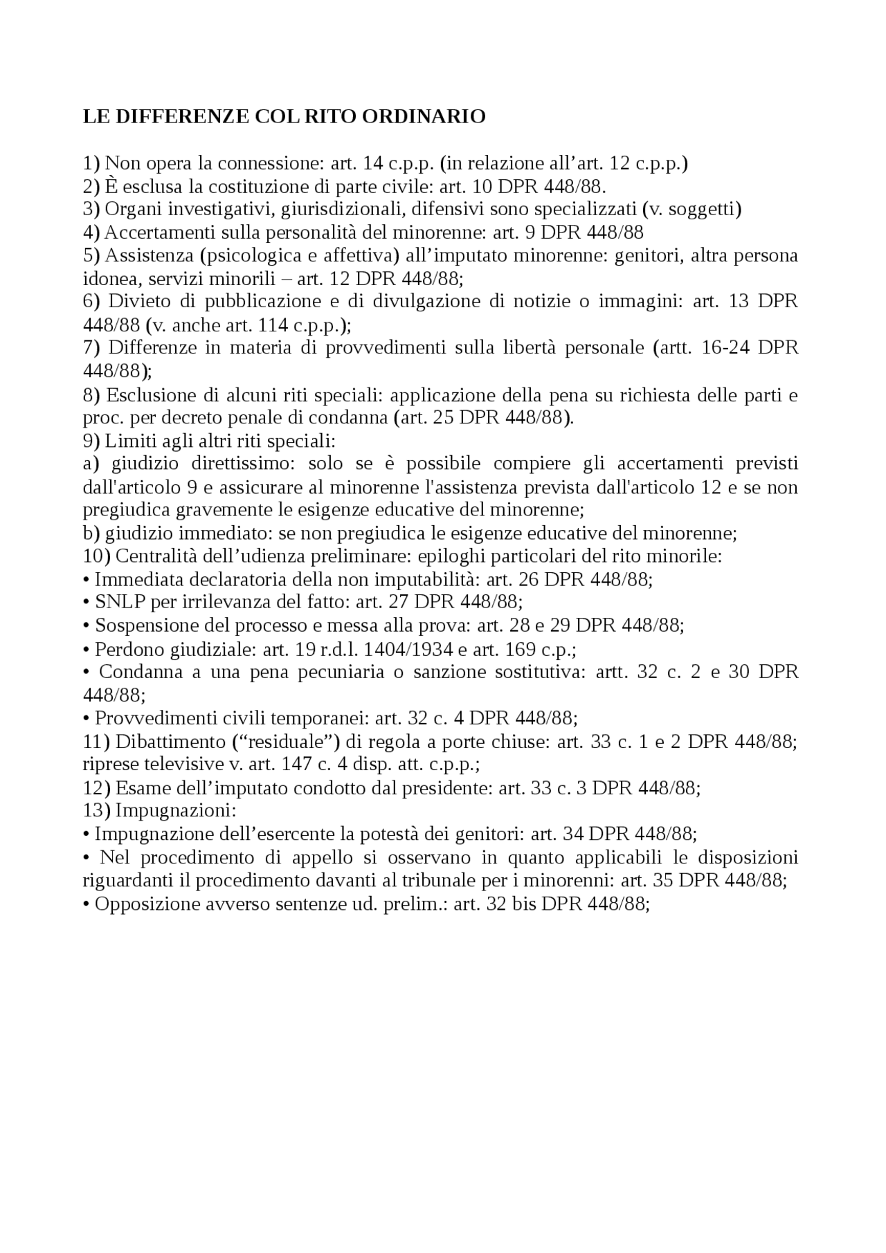 Procedura Penale Minorileodt Docsity
