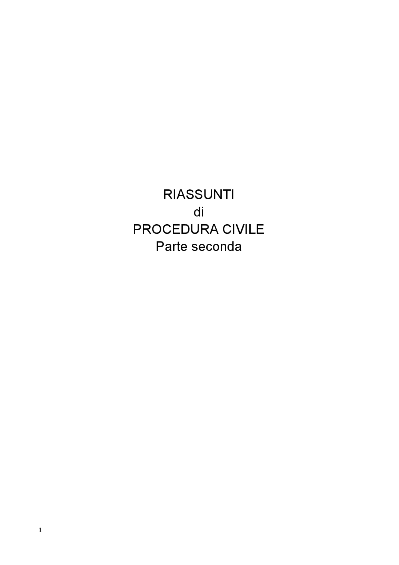 Appunti Di Procedura Civile 2 Federico Ii Da Integrare Con Manuale
