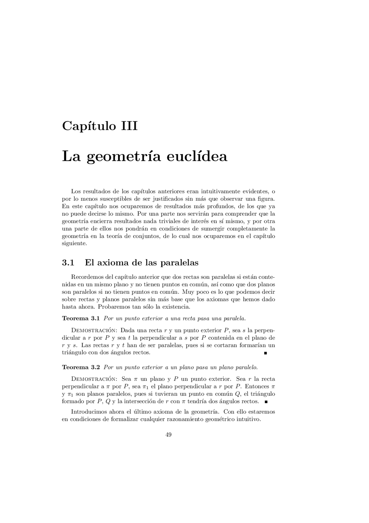 La Geometria Euclidea Geometria Apuntes Capitulo3 Parte1