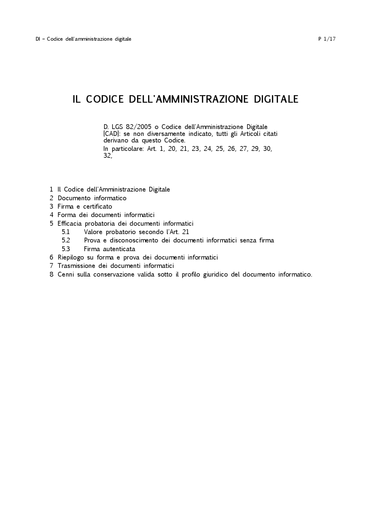 codice amministrazione digitale | Lectures de Informatica Giuridica ...