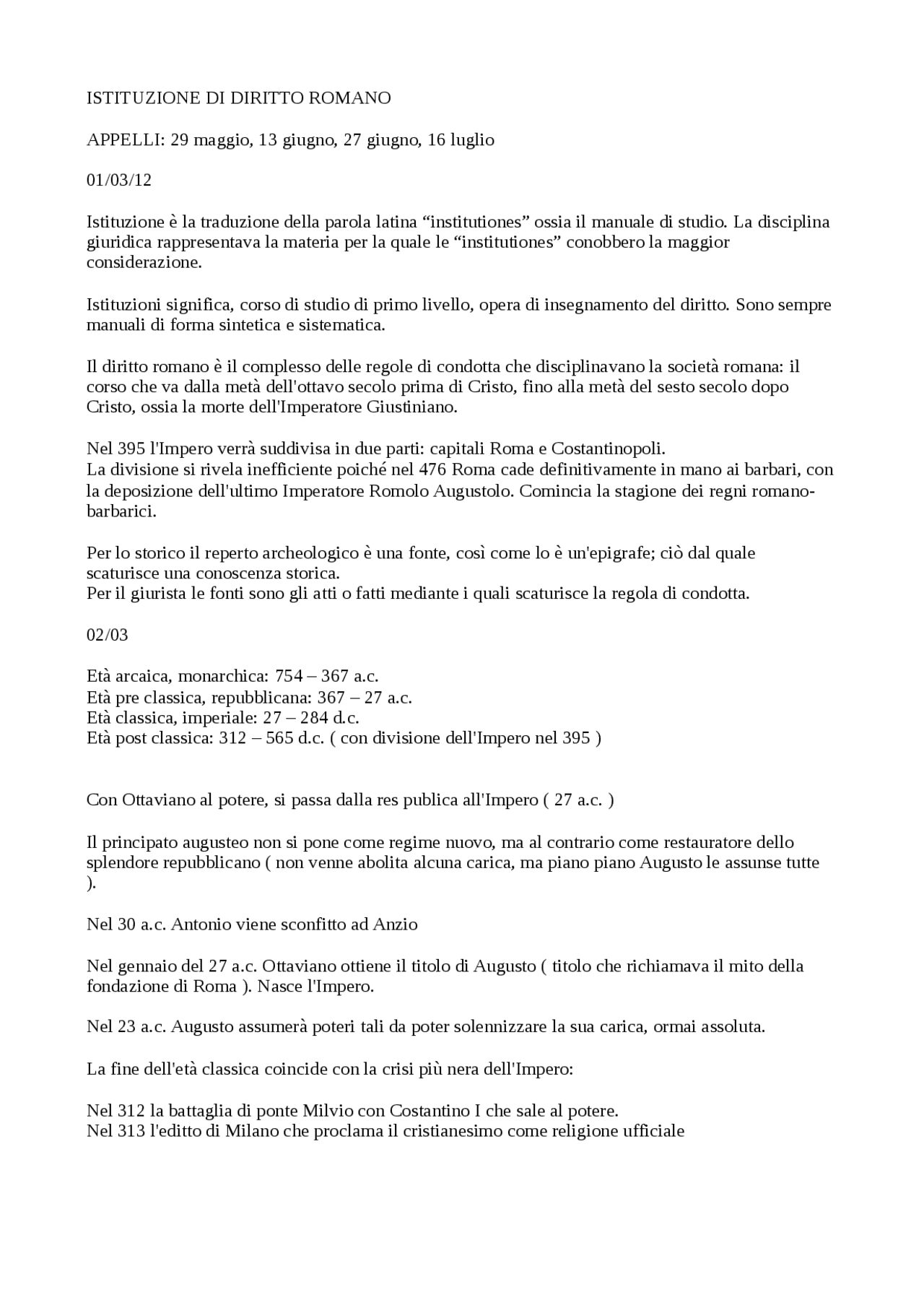 Introduzione allo Studio del Diritto Romano: Istituzioni, Novelle ...