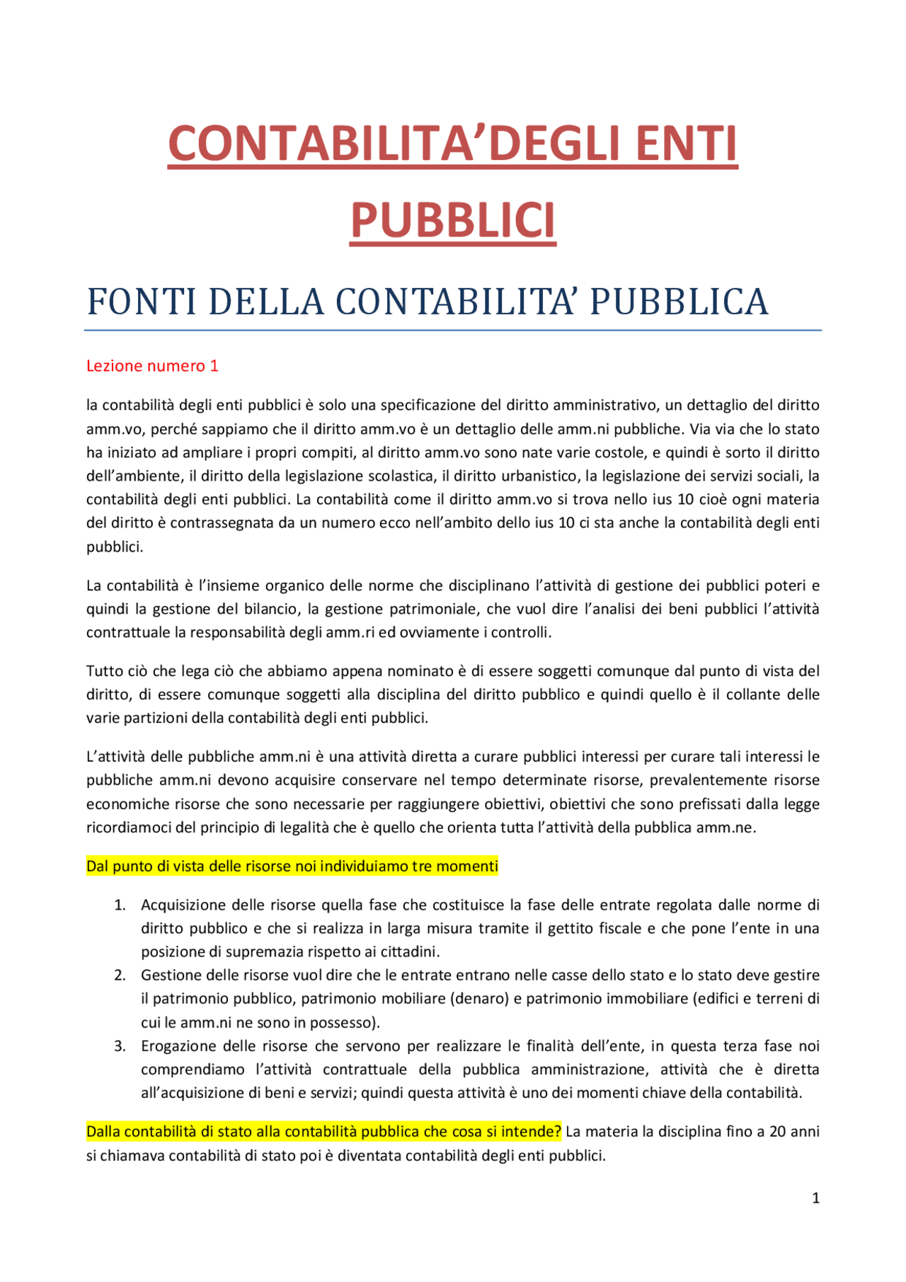 Contabilita Degli Enti Pubblici Docsity