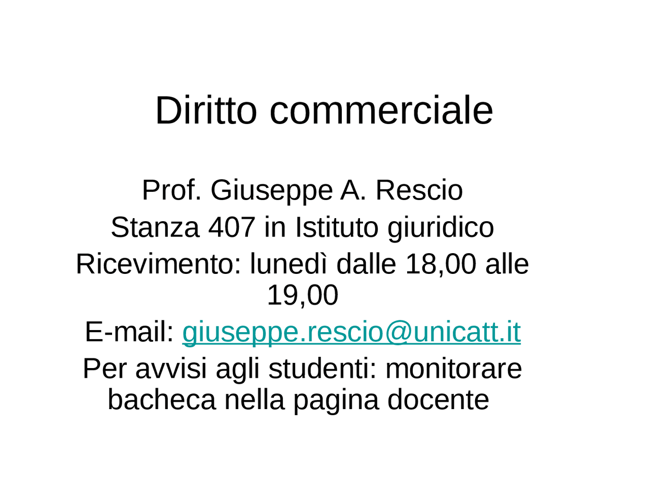 Diritto Commercialepptx Slide Di Diritto Commerciale Docsity
