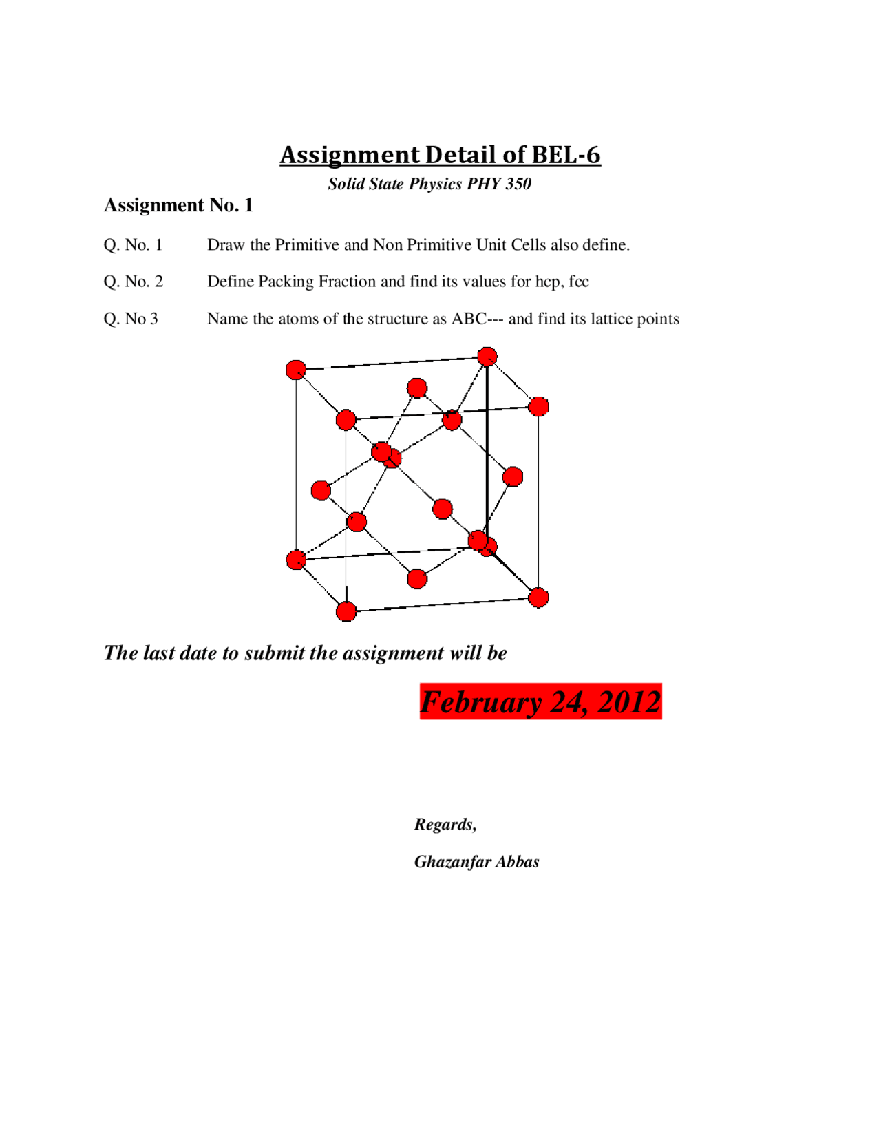 Primitive and Non Primitive Unit Cells-solid state physics-assignment ...