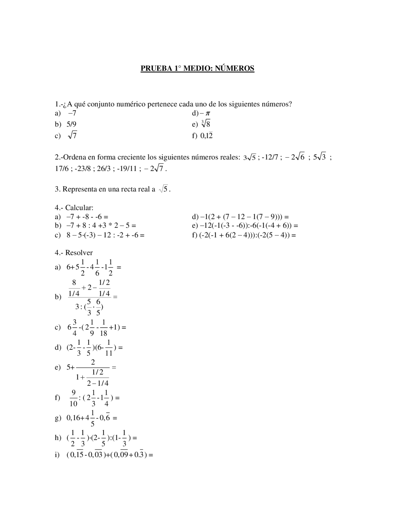 Numeros enteros y consecutivos 3 - Ejercicios - Bachillerato - Docsity