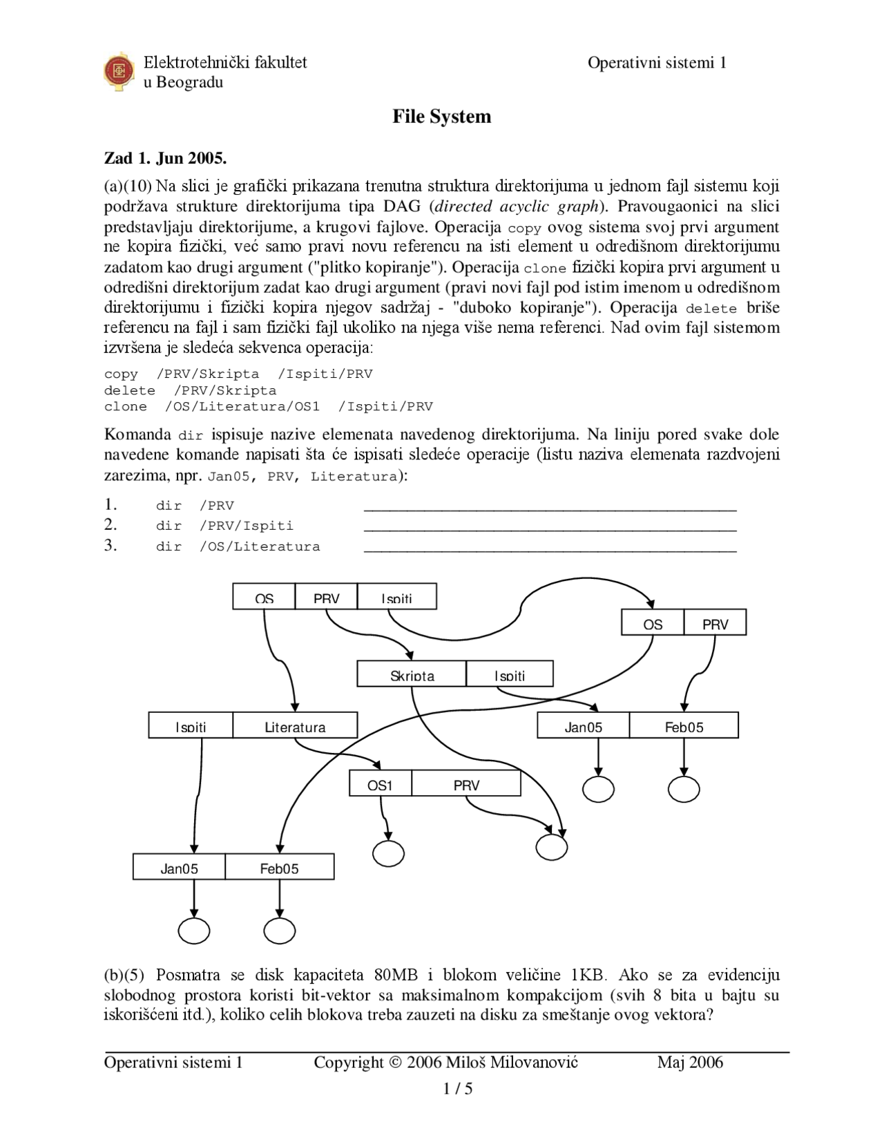 Operativni sistemi 1-Vezbe-Elektrotehnicki fakultet 7.cas | Vežbe' predlog Operativni sistemi ...