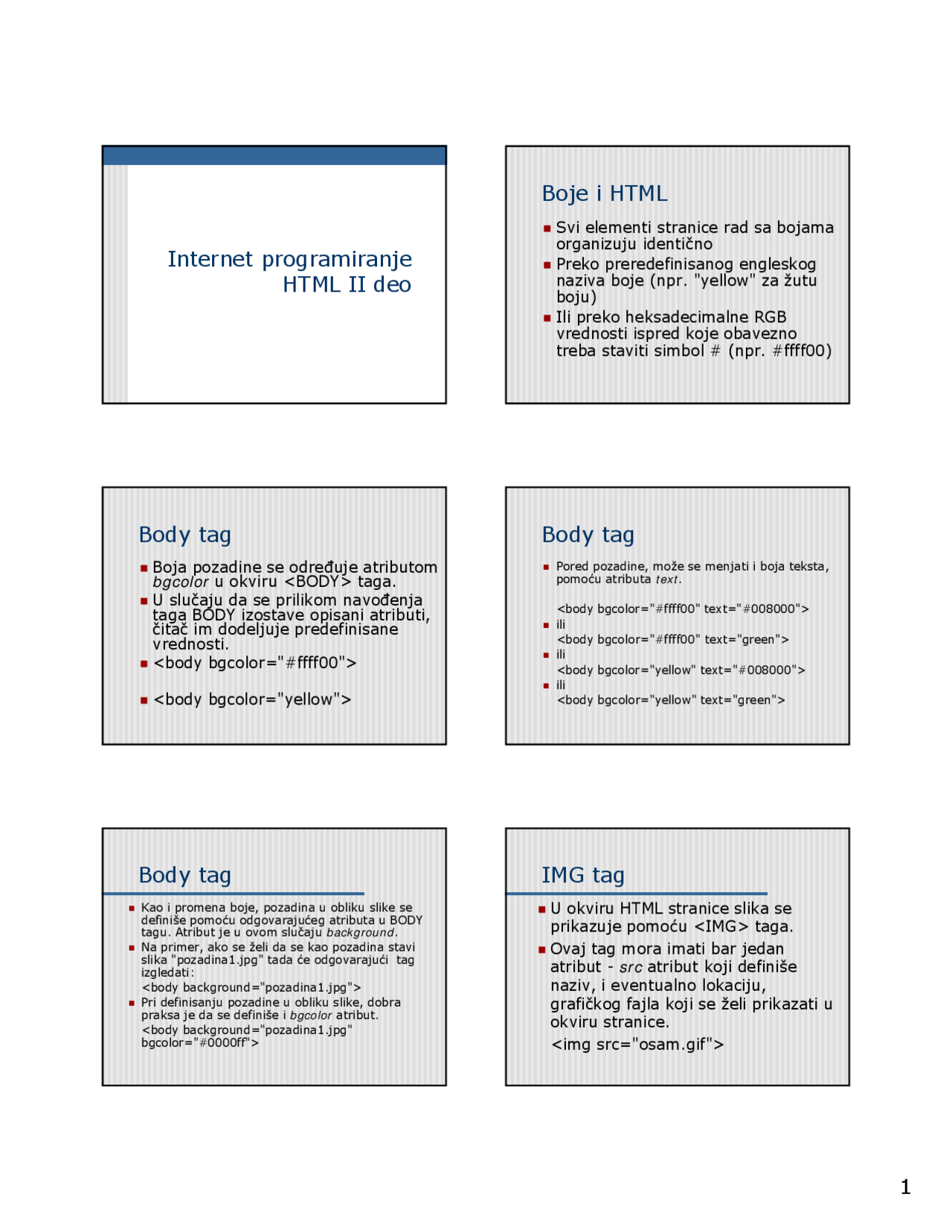 Internet programiranje-Slajdovi-Elektrotehnicki fakultet P3 | Slajdovi ...