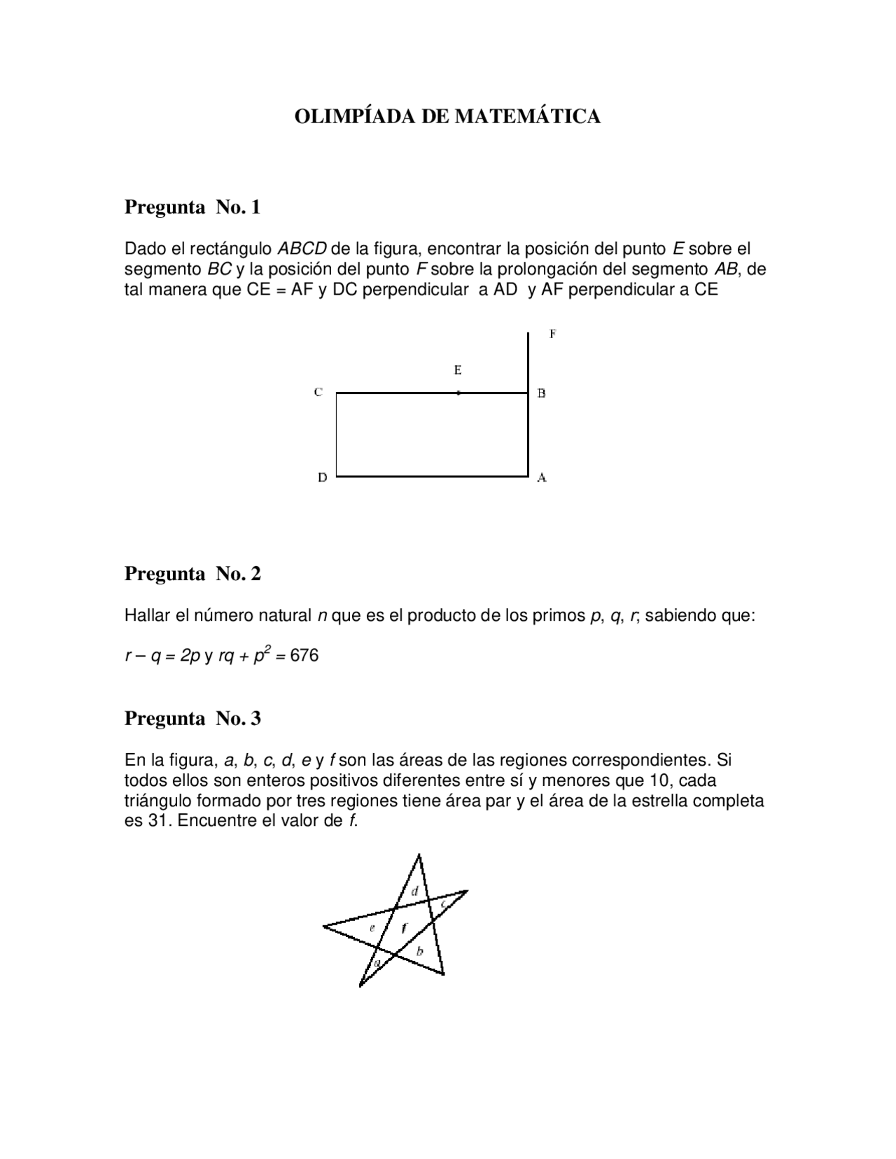 Olimpiada matematica 28 - Ejercicios - Universidad | Ejercicios de ...