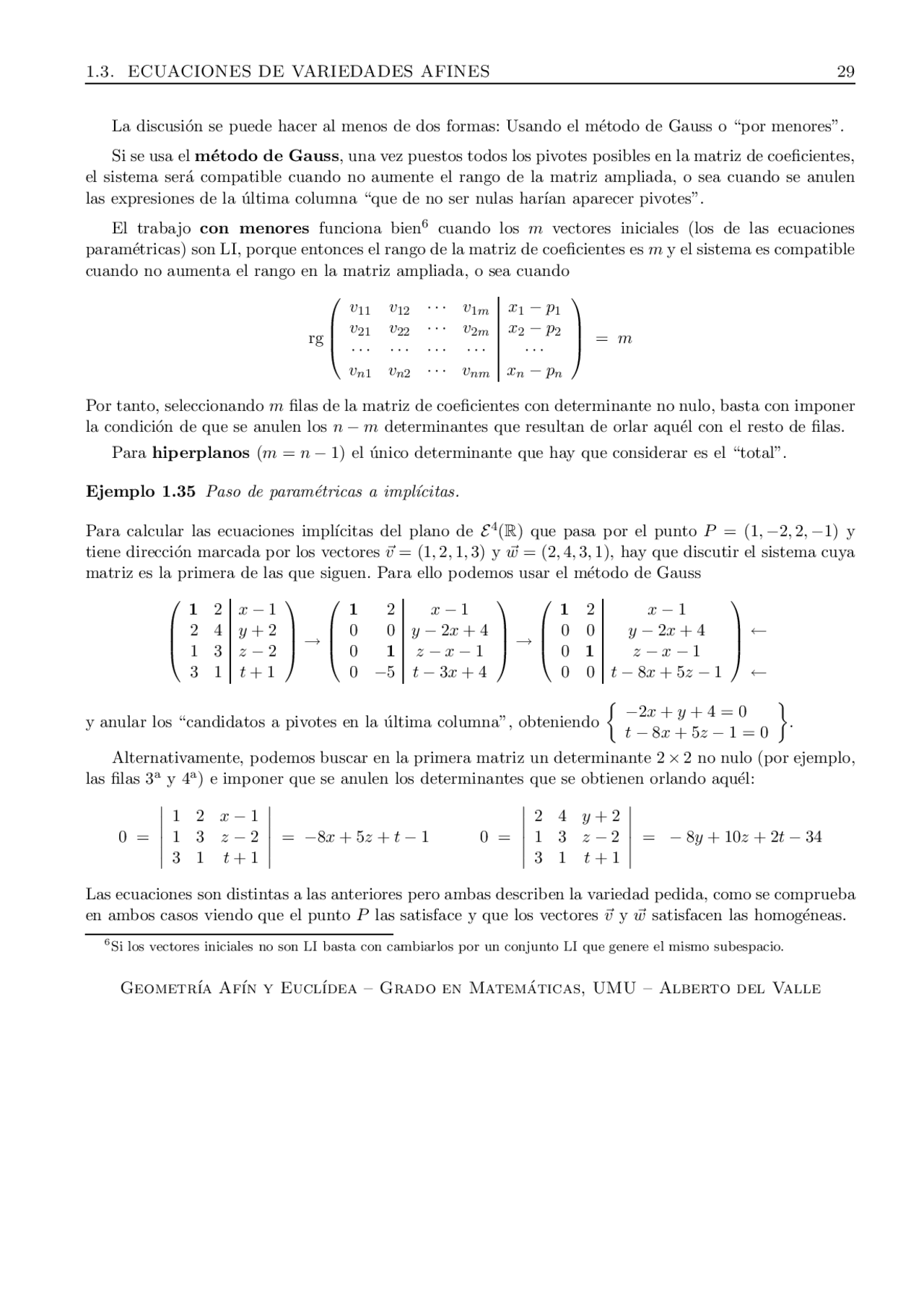 Geometria Afin Y Euclidea Universidad De Murcia Apuntes Parte2