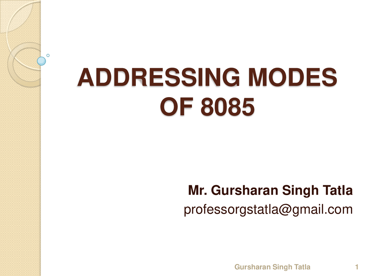 Addressing Modes Microprocessors Docsity