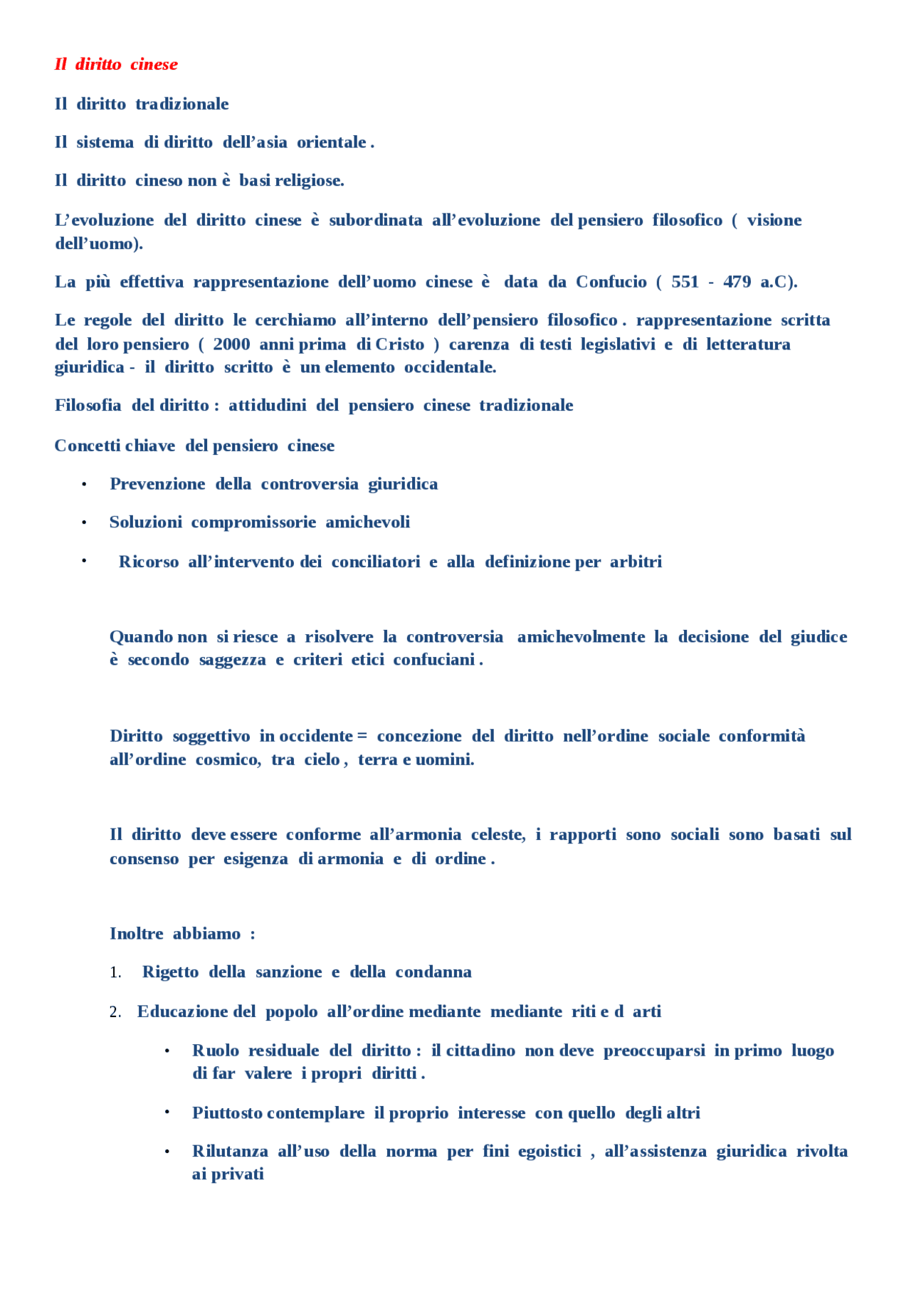 Cenni Schematici Di Diritto Cinese Docsity