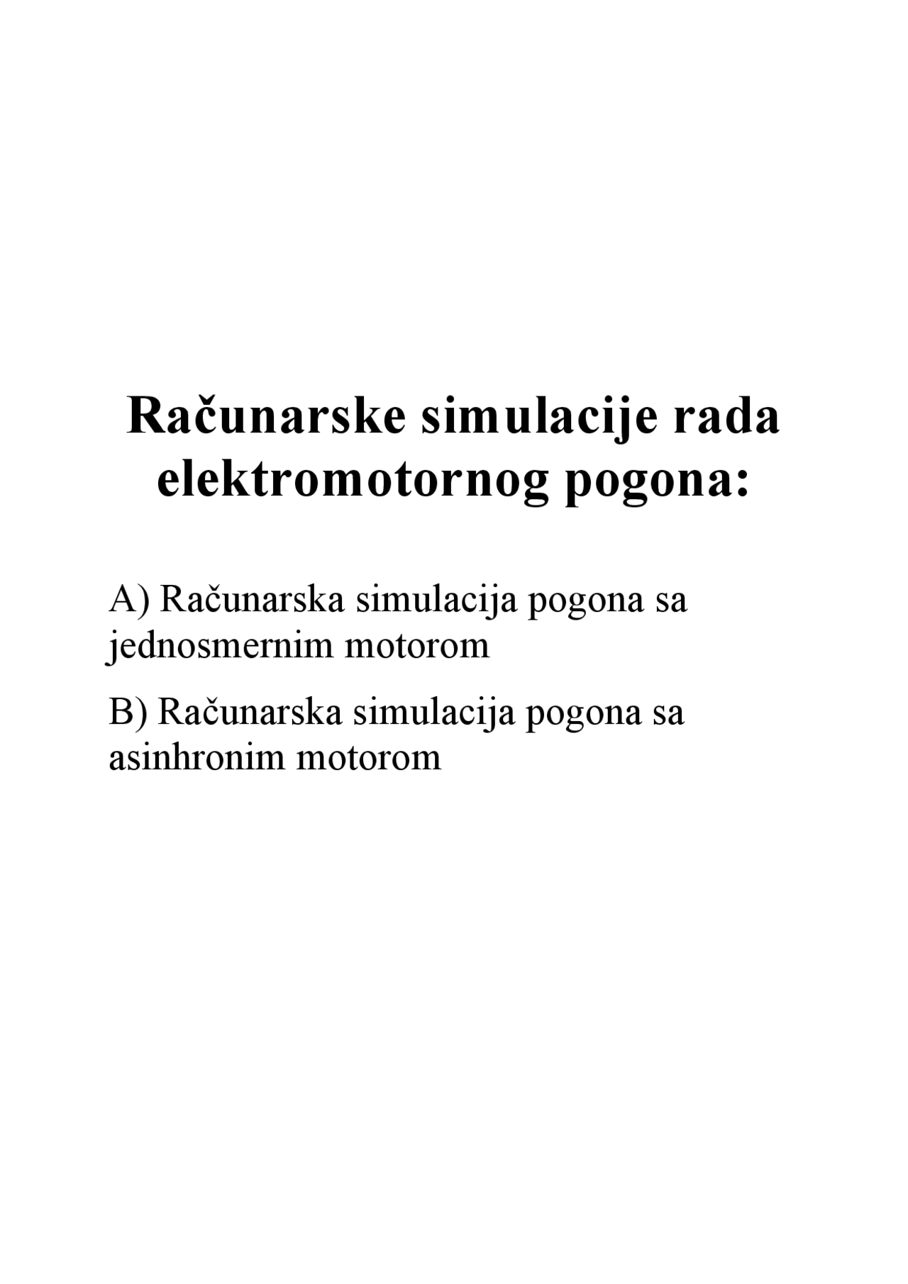 Racunarske simulacije rada elektromotornog pogona-Skripta ...