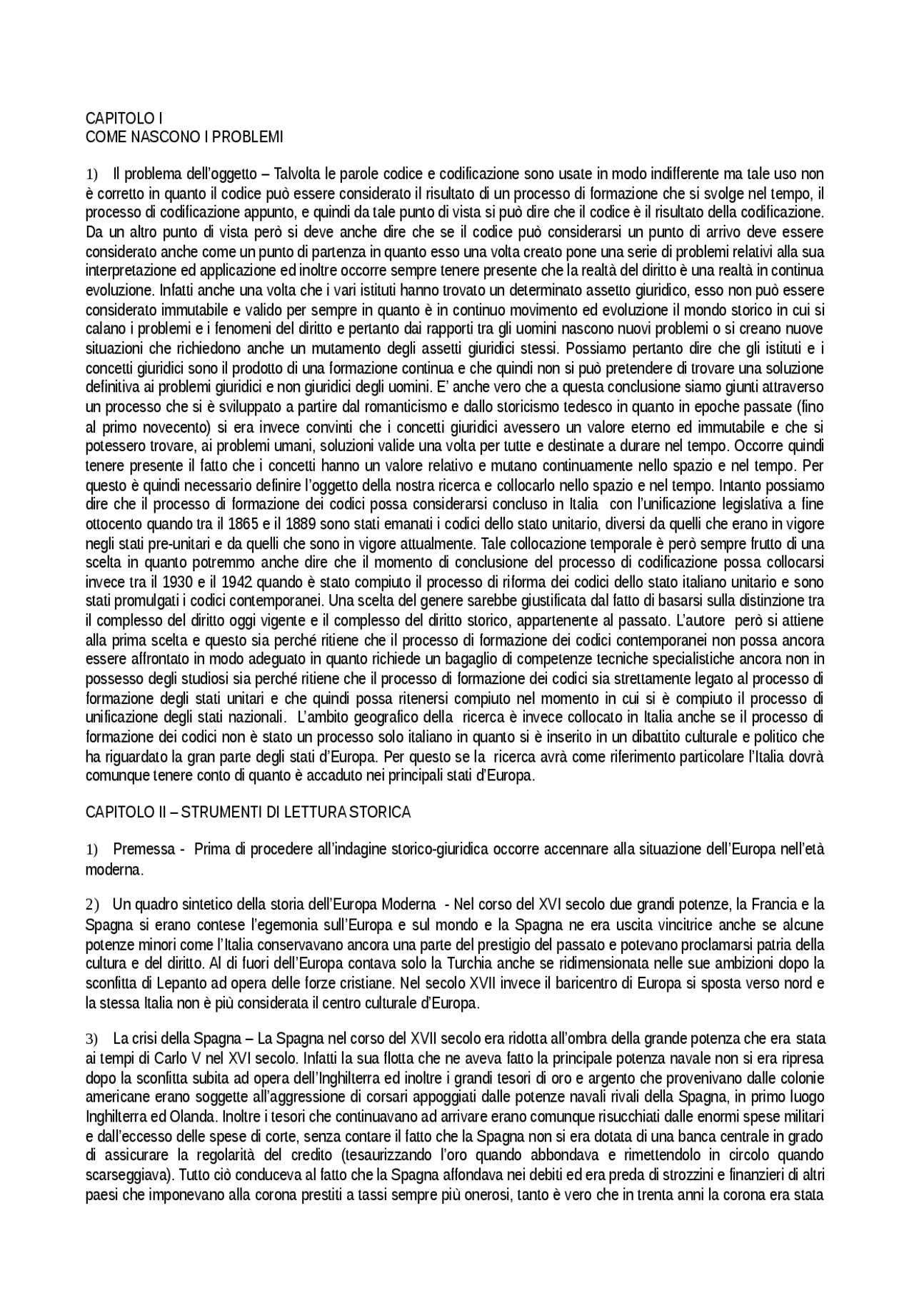 La Lotta Per La Codificazione 1 Docsity