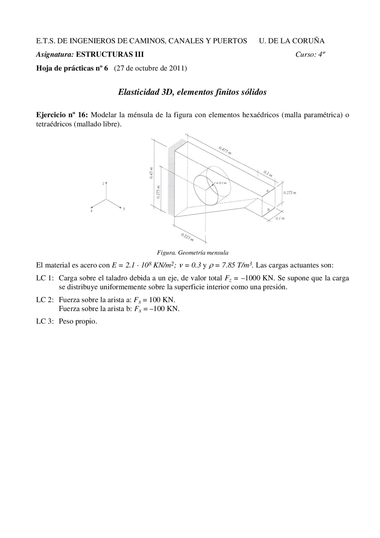 Hoja De Practicas 6 Estructuras 3 Practicas Apuntes De