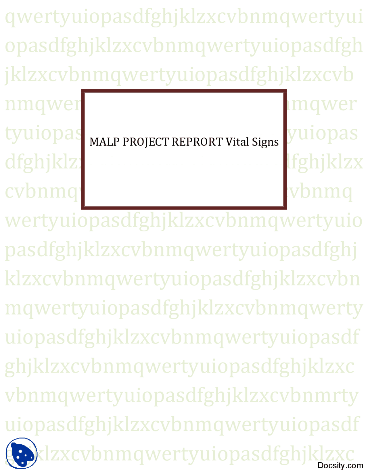 Vital Signs-Microcontroller and Assembly Language-Project Report - Docsity