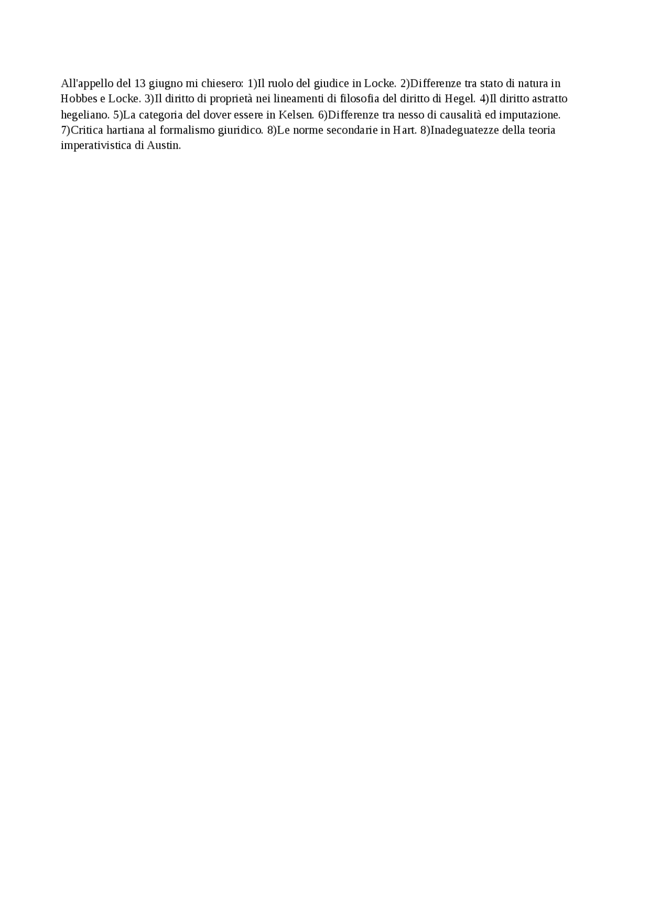 Domande Filosofia Del Diritto Docsity