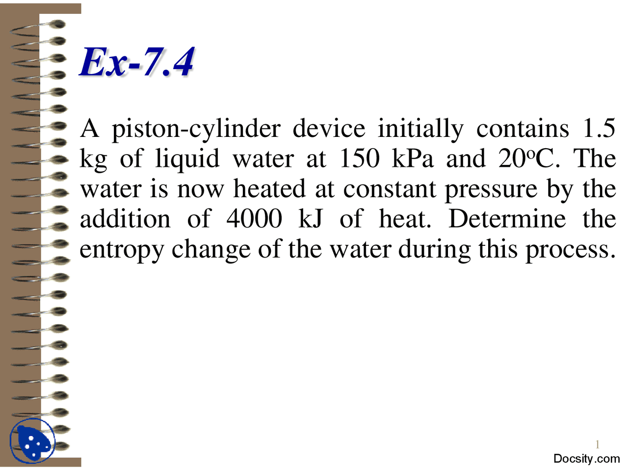 Isentropic Process-Thermodynamics-Lecture Slides - Docsity