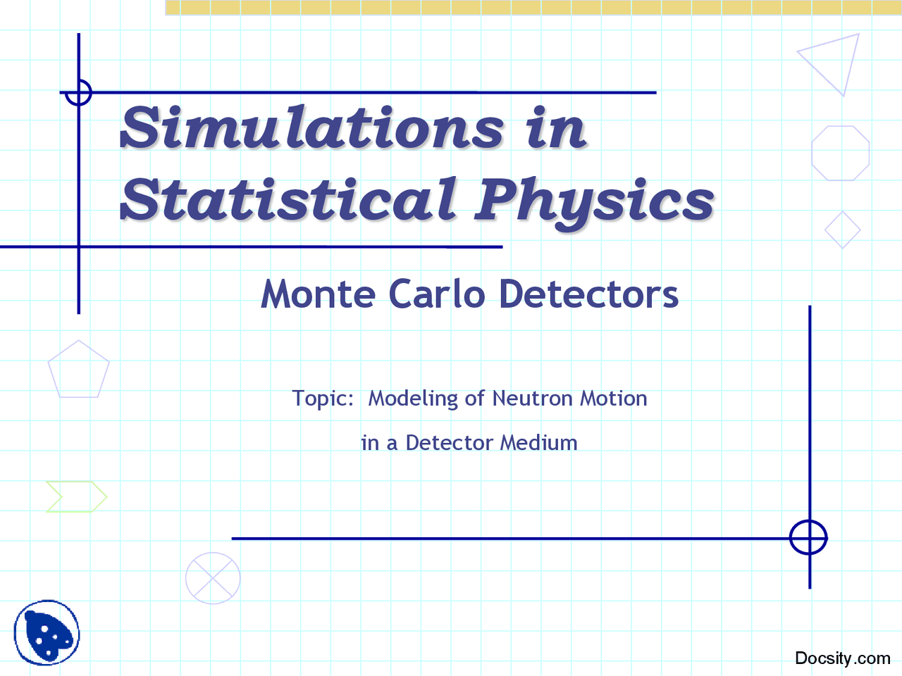 Modeling Of Neutron Motion In A Detector Medium Simulations In